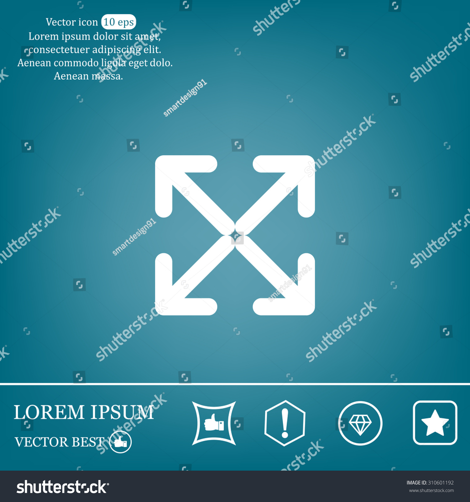 Extend Resize Enlarge Vector Illustration Stock Vector (Royalty Free ...