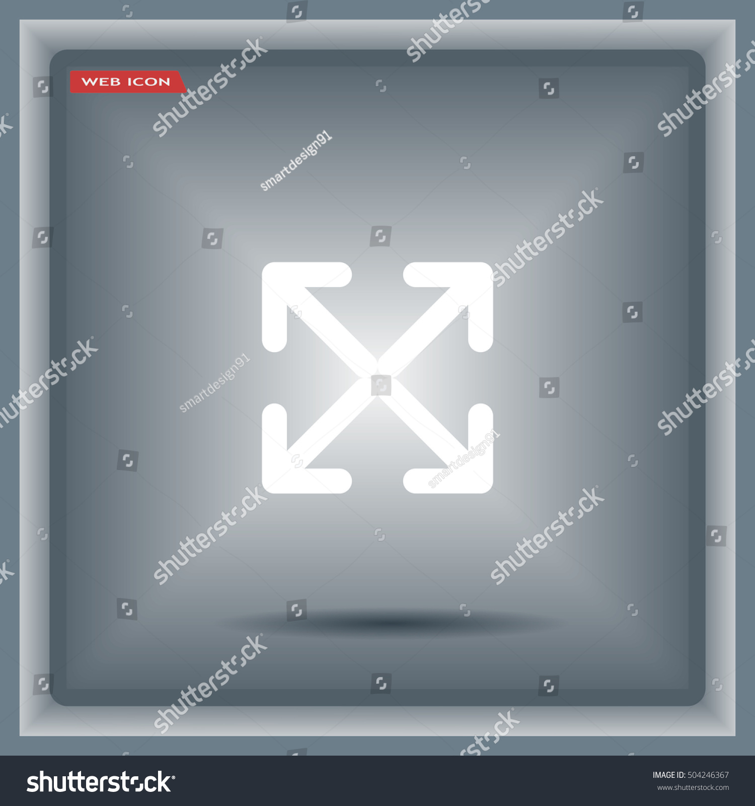 Extend Resize Enlarge Vector Illustration Stock Vector (Royalty Free ...