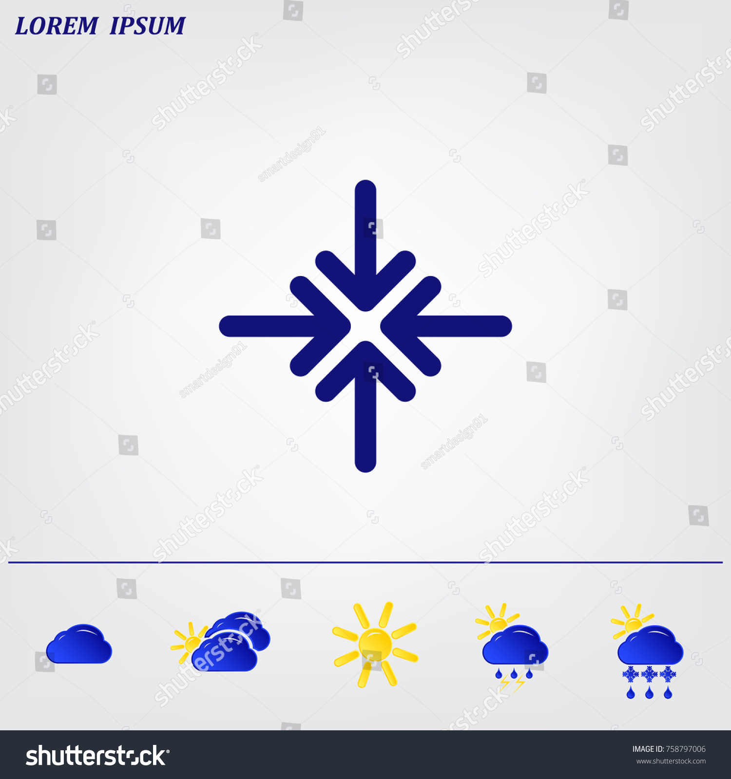 Extend Resize Enlarge Vector Illustration Stock Vector (Royalty Free ...