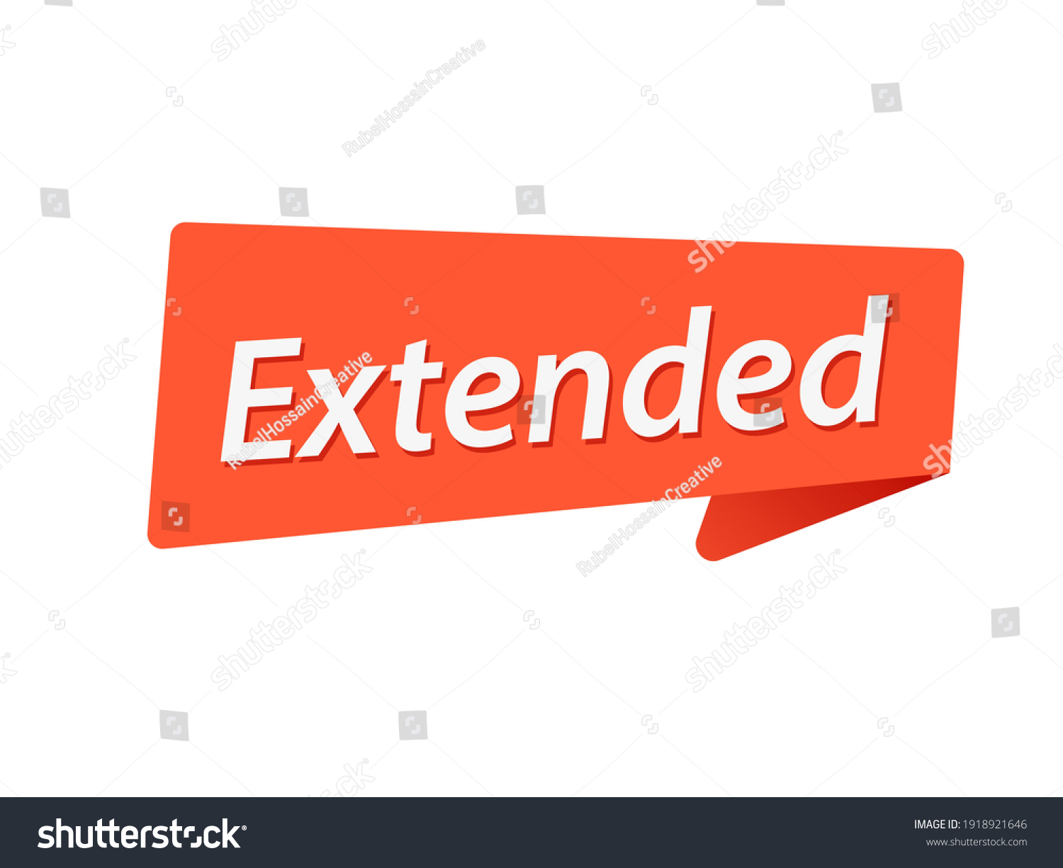 Banner vectorial extendido, logotipo extendido: vector de stock (libre ...
