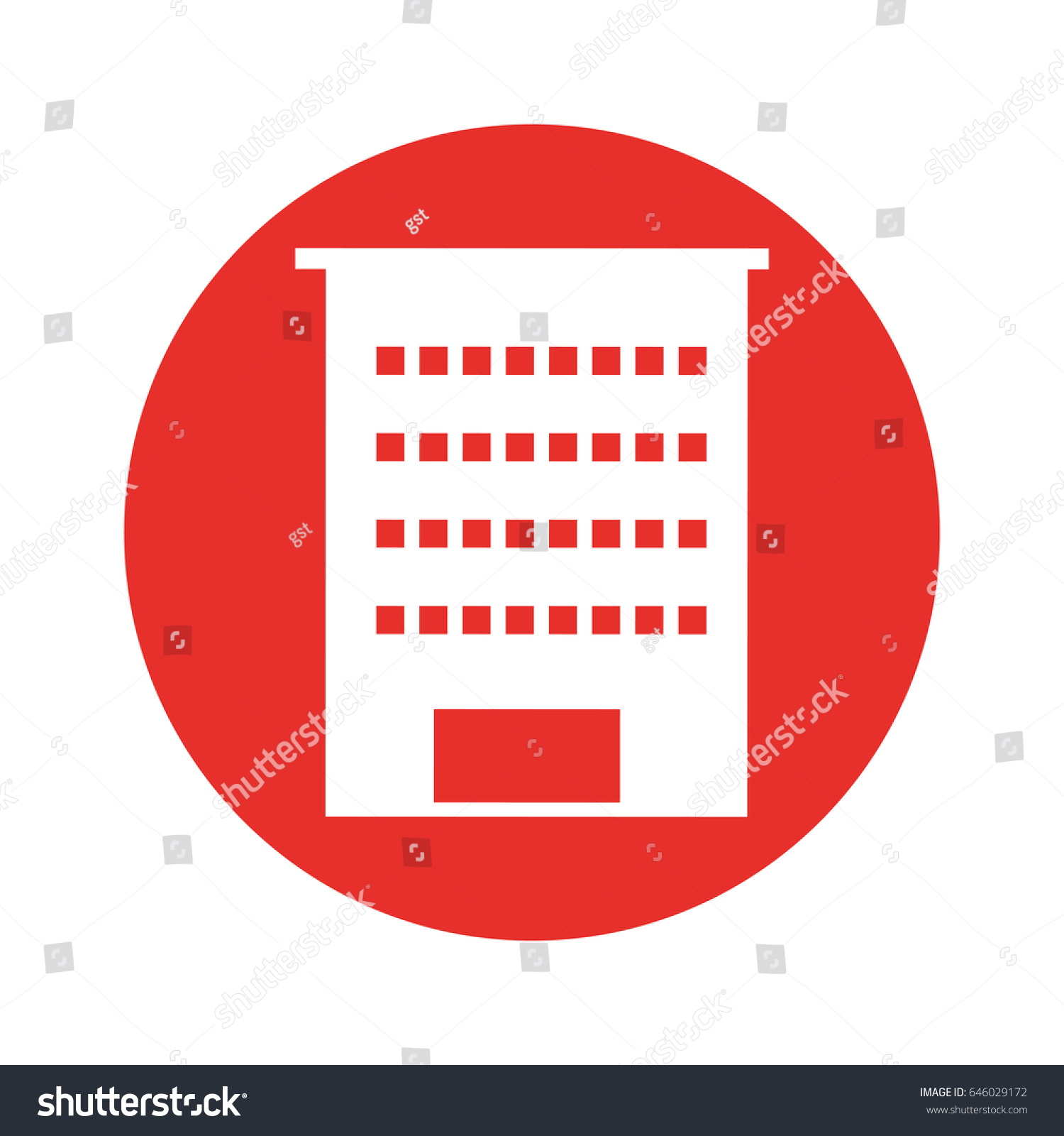 Exterior Building Drawing Icon Stock Vector (Royalty Free) 646029172 ...