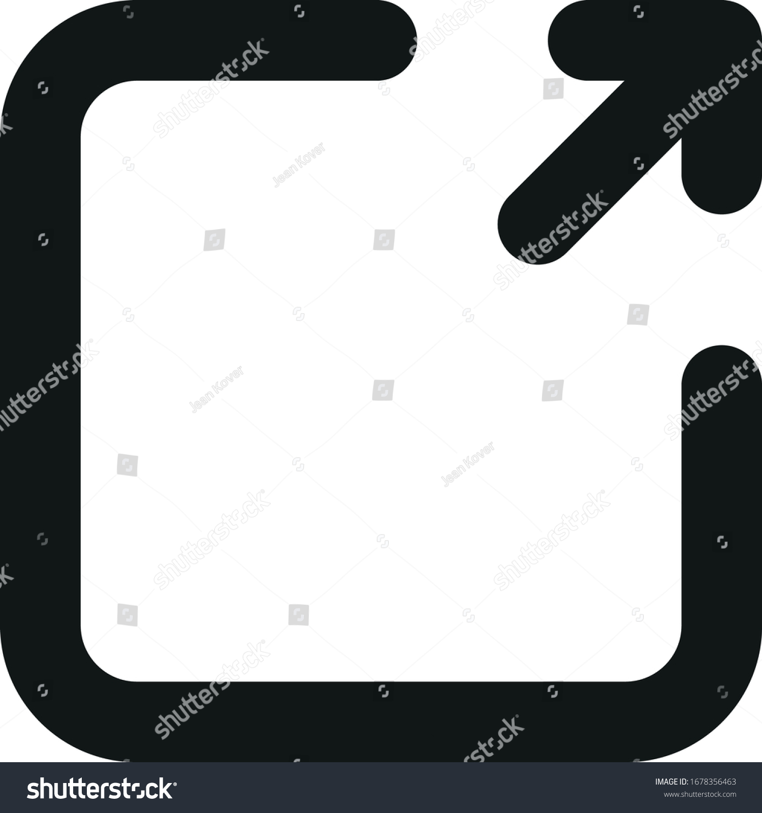 External Link Icon Symble Pictogram Stock Vector (Royalty Free) 1678356463