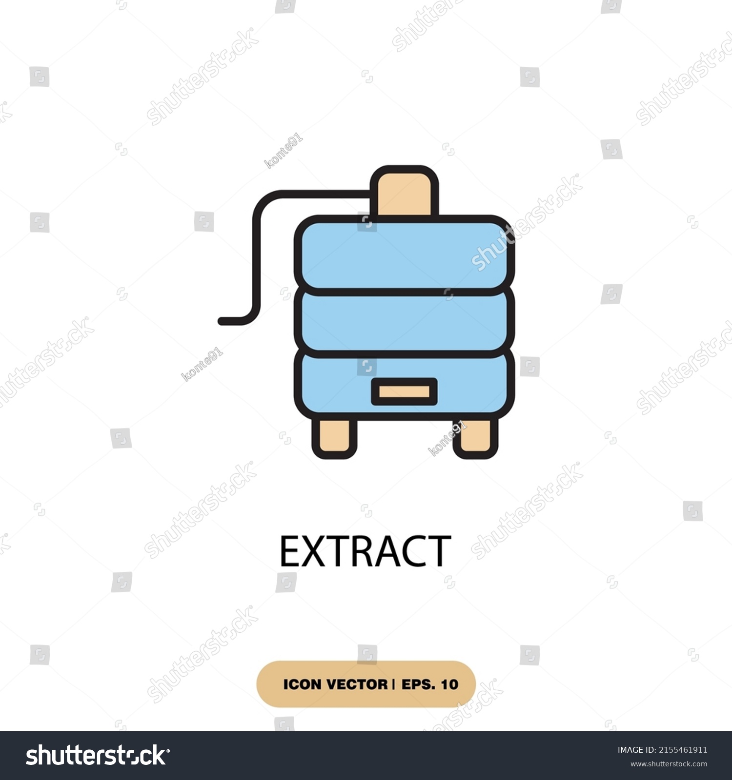 Extract Icons Symbol Vector Elements Infographic Stock Vector (Royalty ...