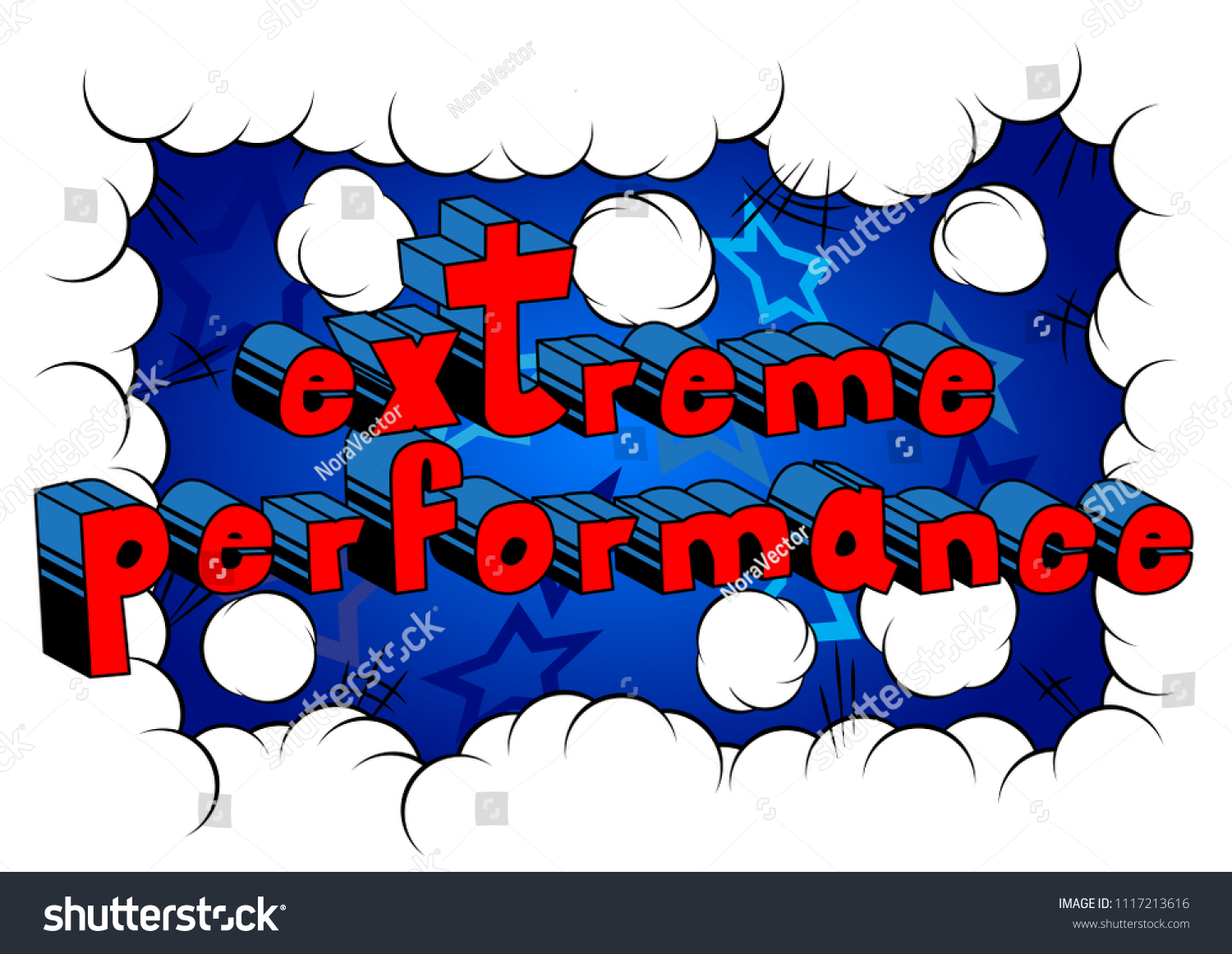 Extreme Performance Comic Book Word On Stock Vector (Royalty Free ...