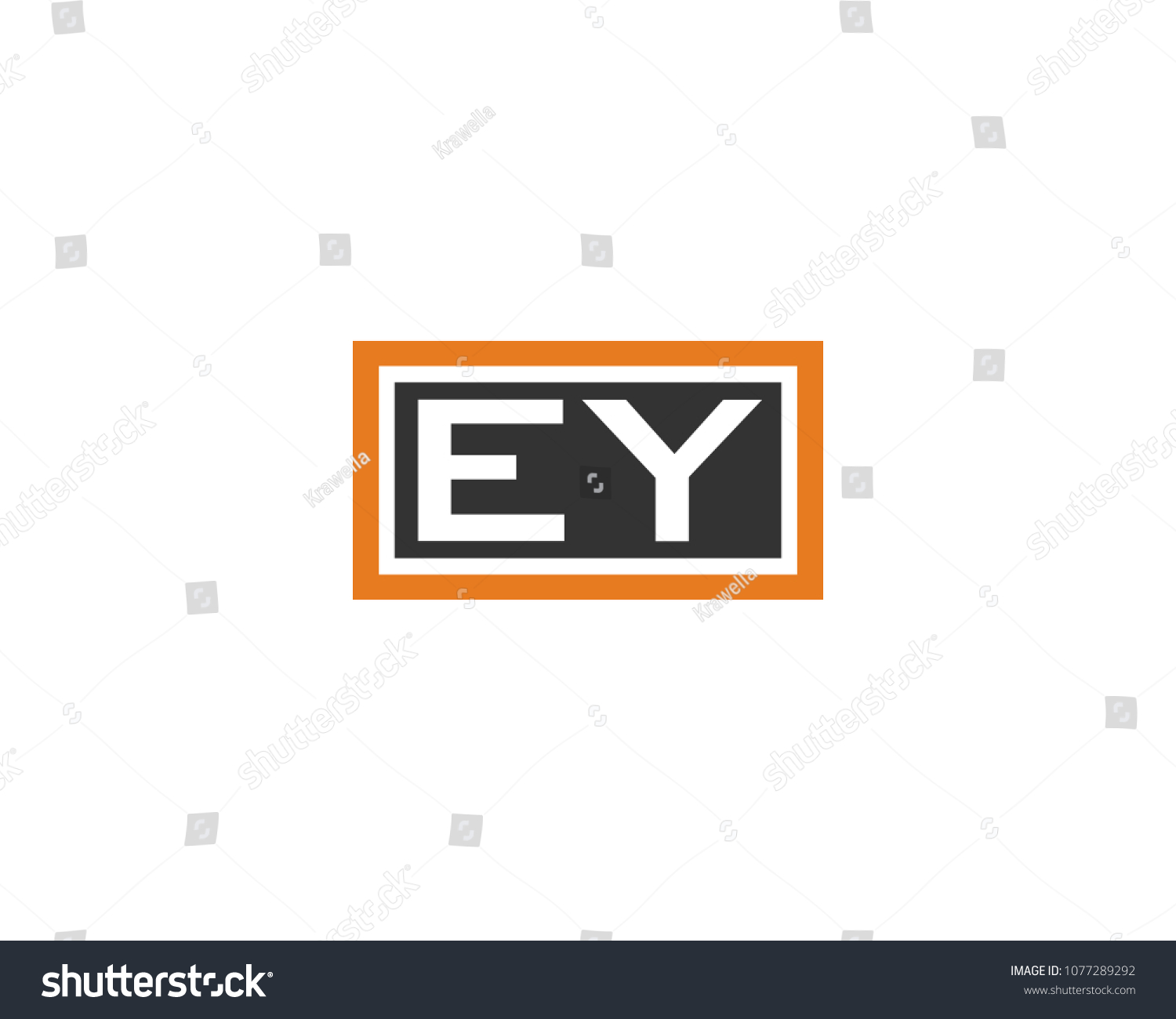Ey Initial Box Letter Logo Template Stock Vector (Royalty Free ...