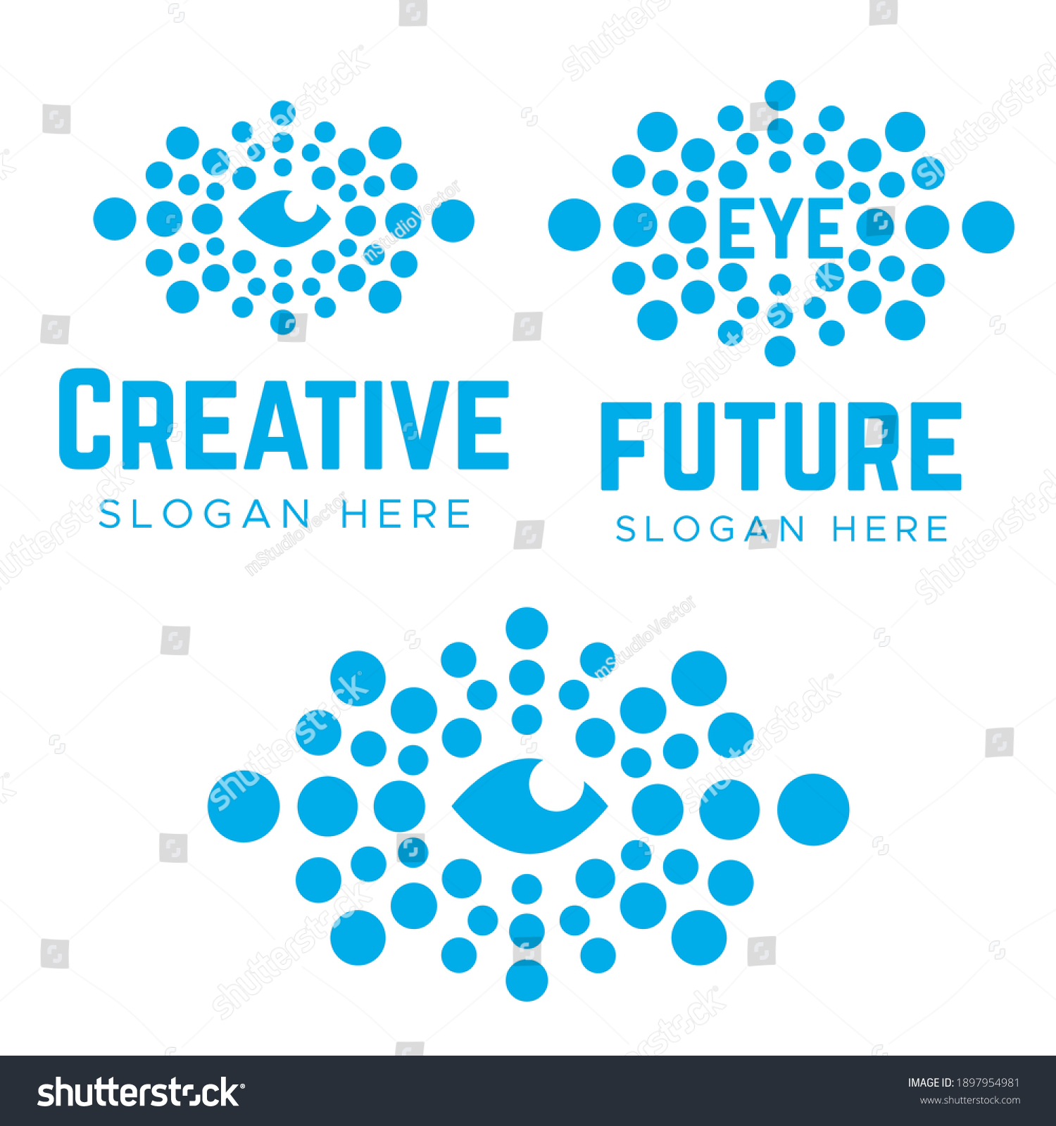 Eye Care Logo Designs Vector Vision Stock Vector (Royalty Free ...