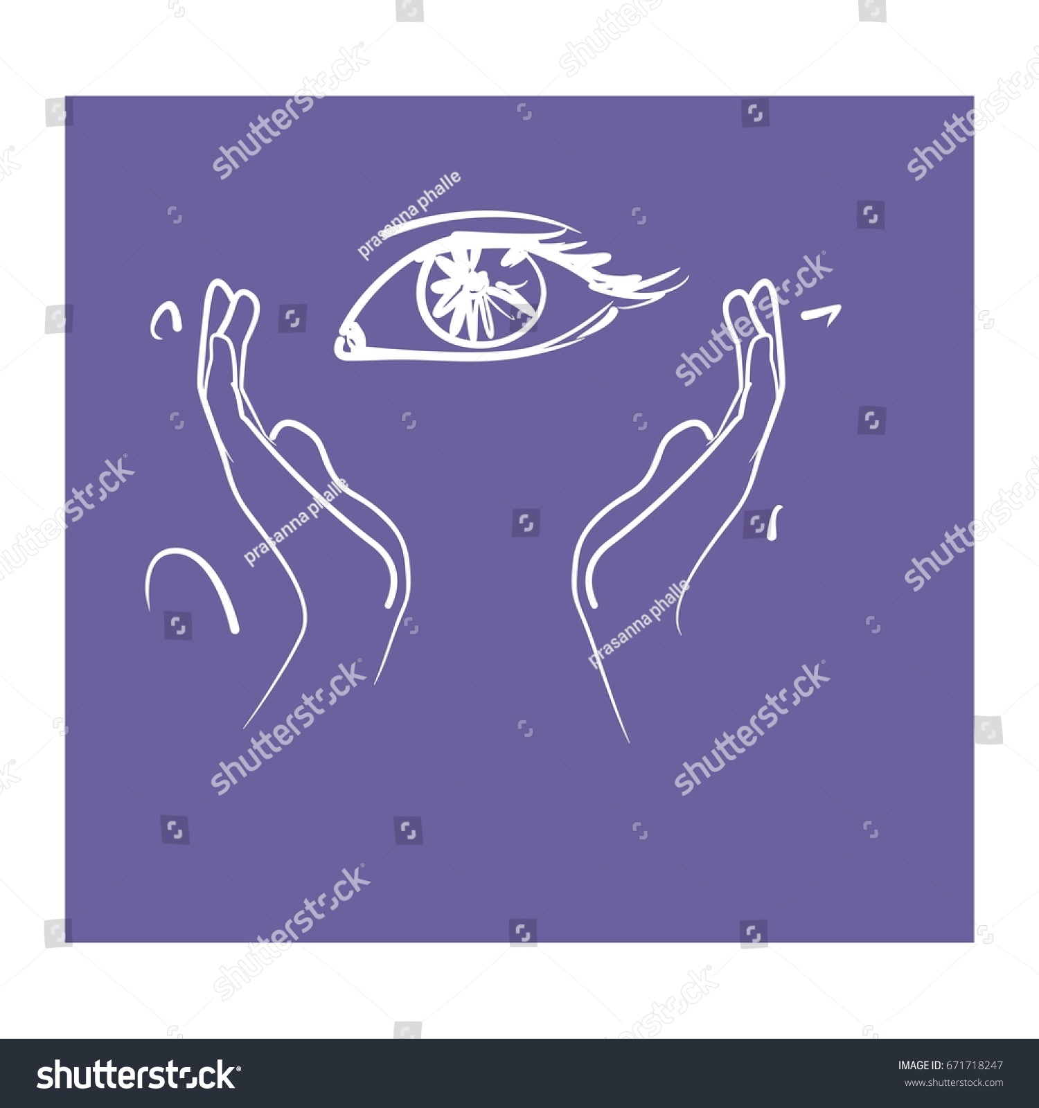 Eye Donation Illustration Stock Vector (Royalty Free) 671718247 ...