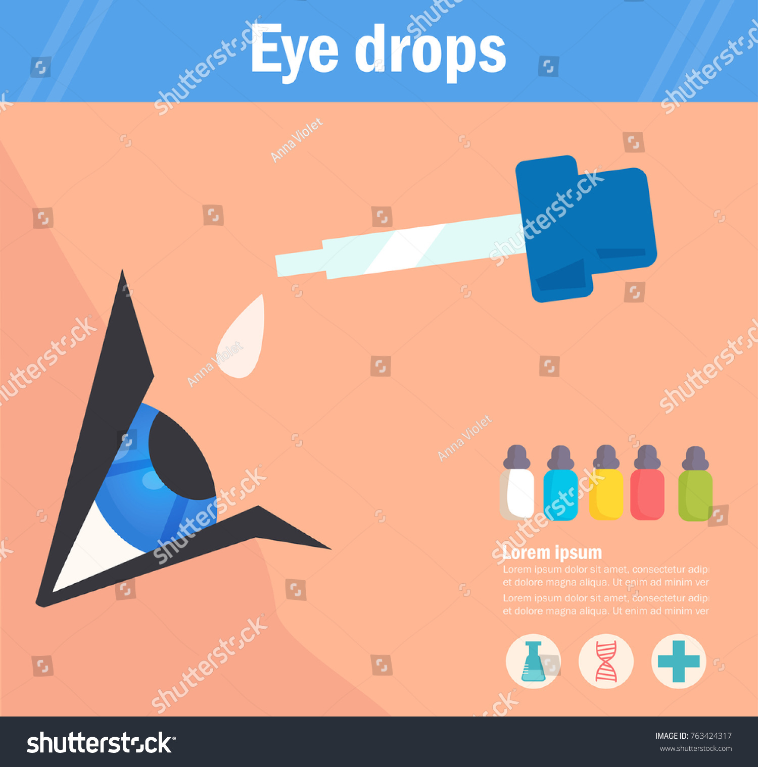 Eye Drops Vector Cartoon Isolated Art Stock Vector (Royalty Free ...