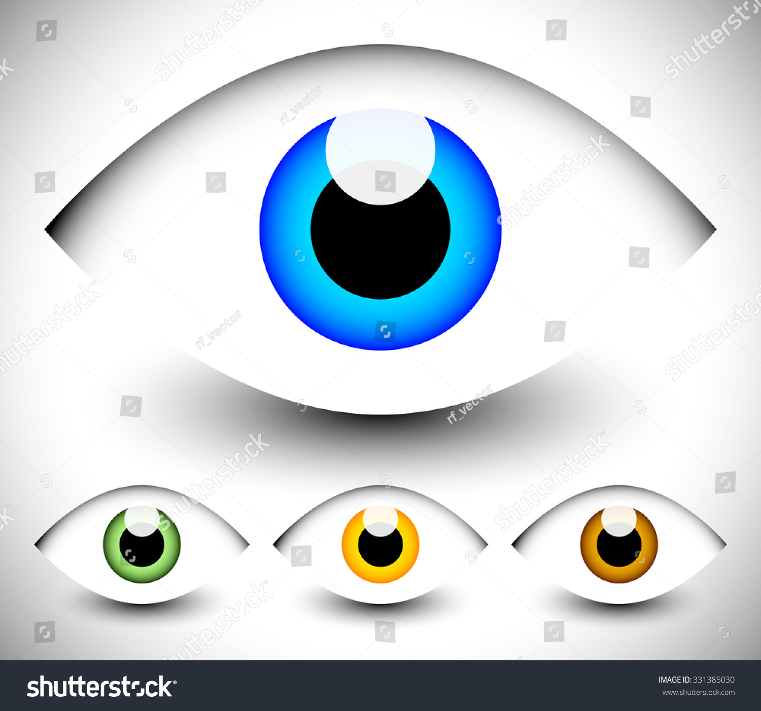 Eye Graphic Vision Seeing Sight Observation Stock Vector (Royalty Free ...