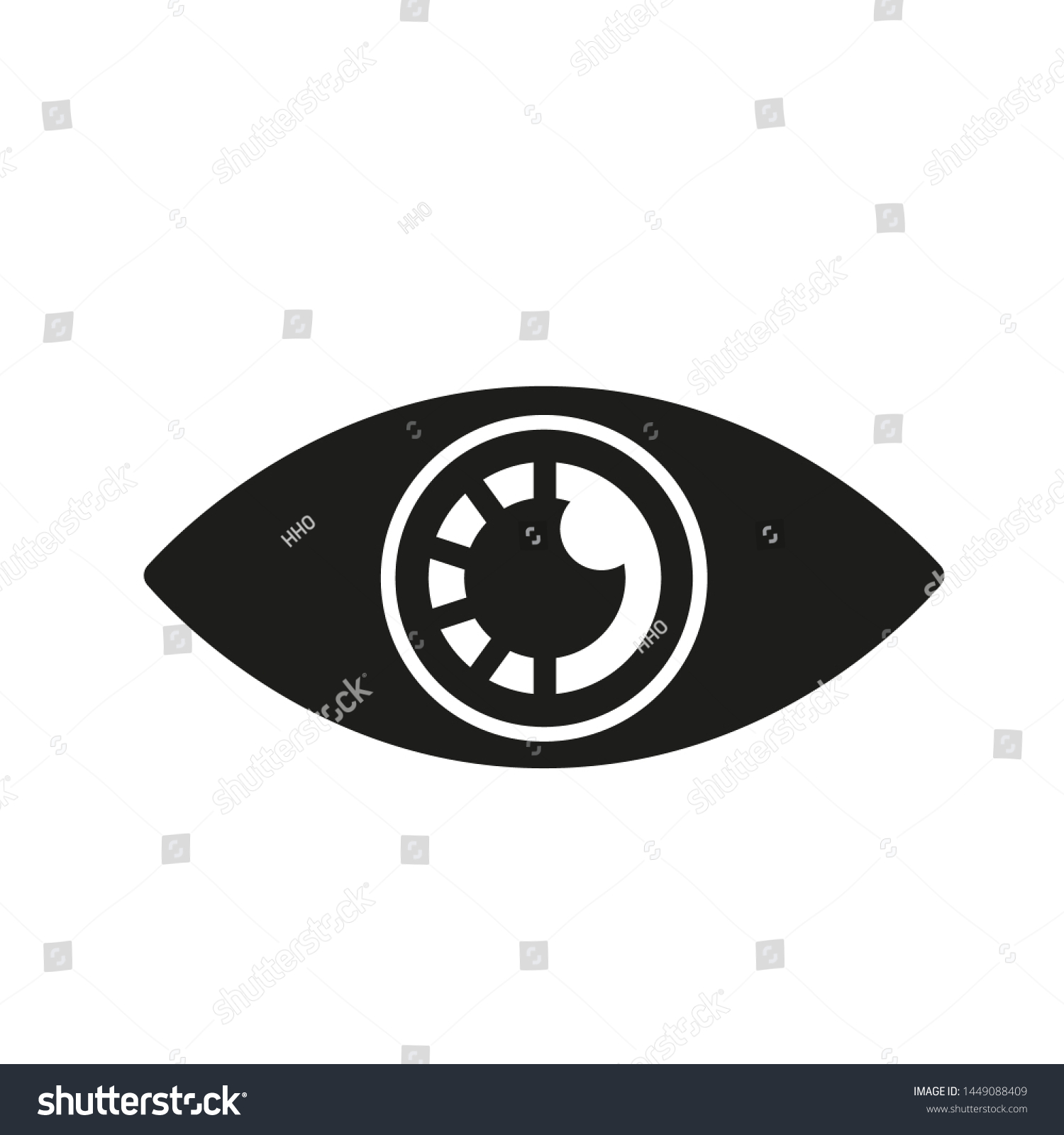 Eye Icon Symbol Vision Linear Vector Stock Vector (Royalty Free ...