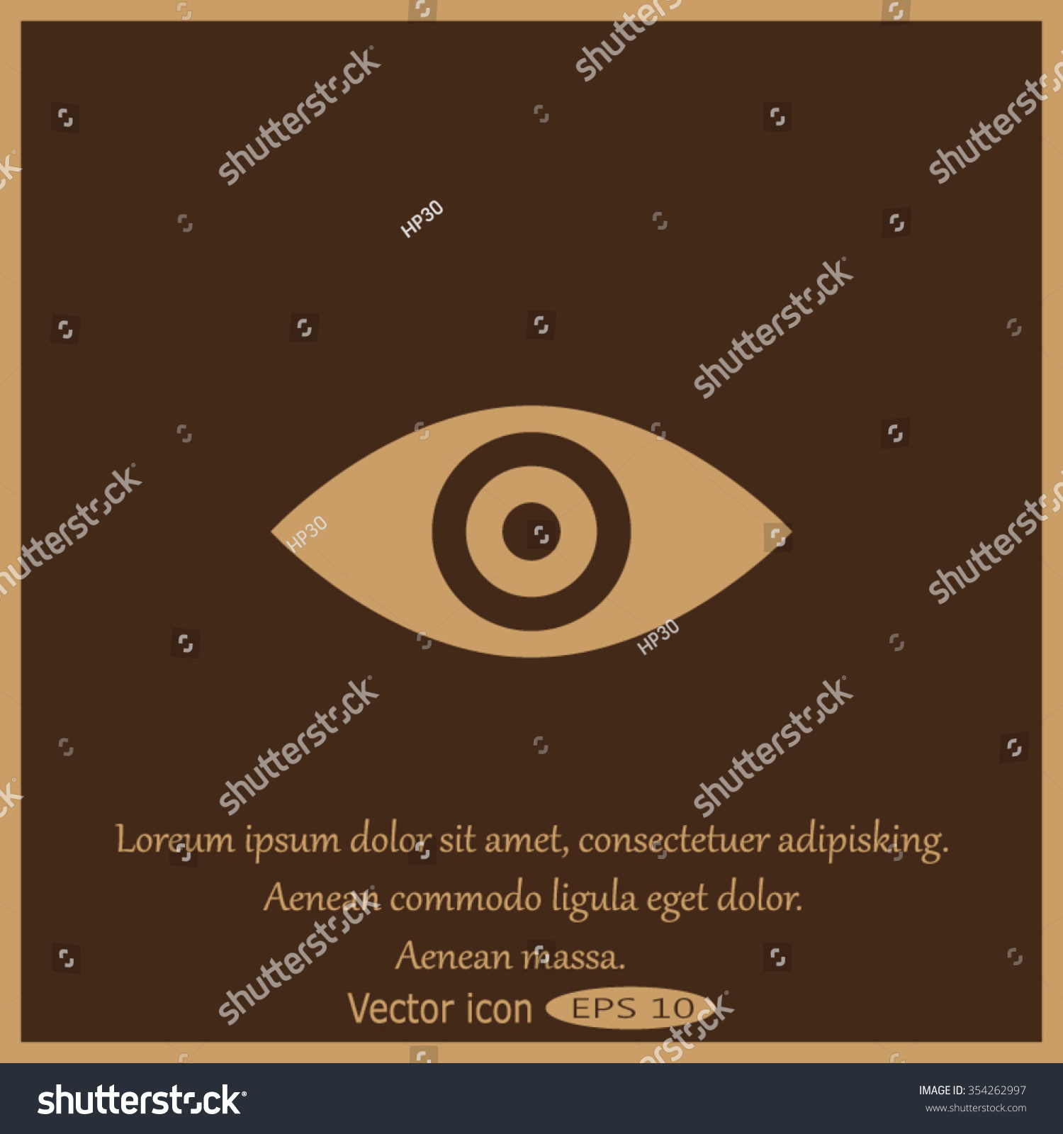 Eye Icon View Sign Stock Vector (Royalty Free) 354262997 | Shutterstock
