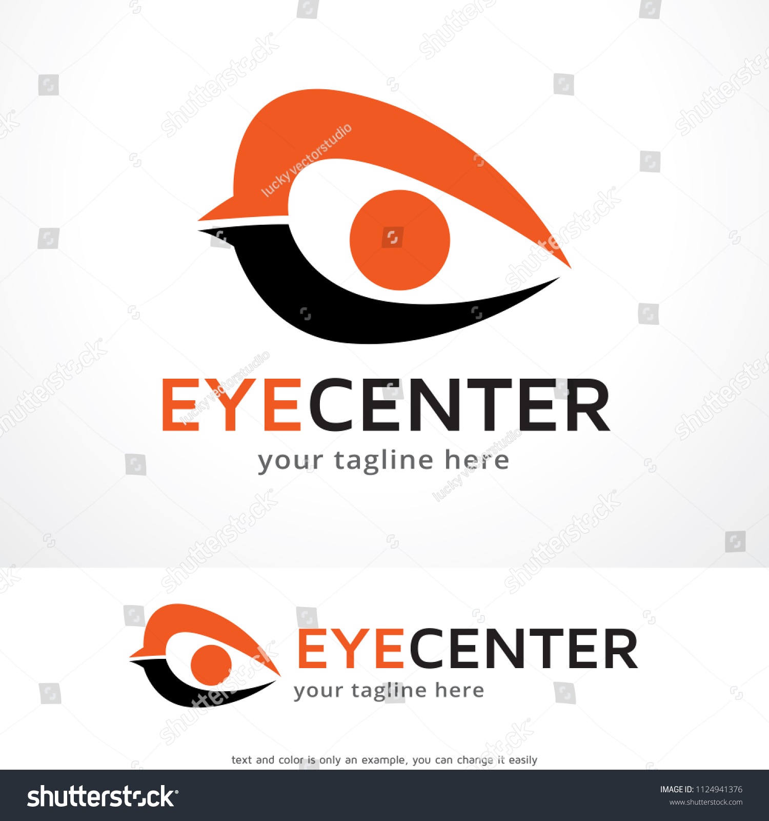 Eye Logo Template Design Creative Symbol Stock Vector (Royalty Free ...