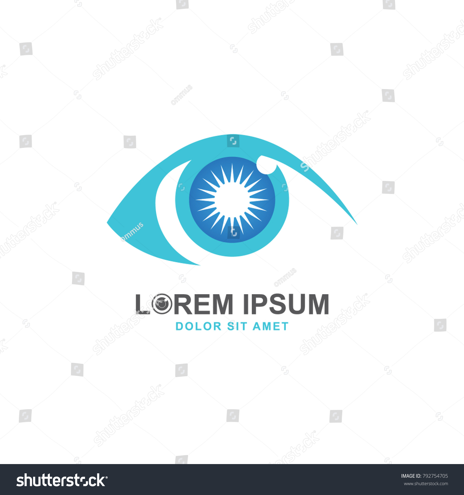 Eye Logo Template Modern Vision Vector Stock Vector (Royalty Free ...