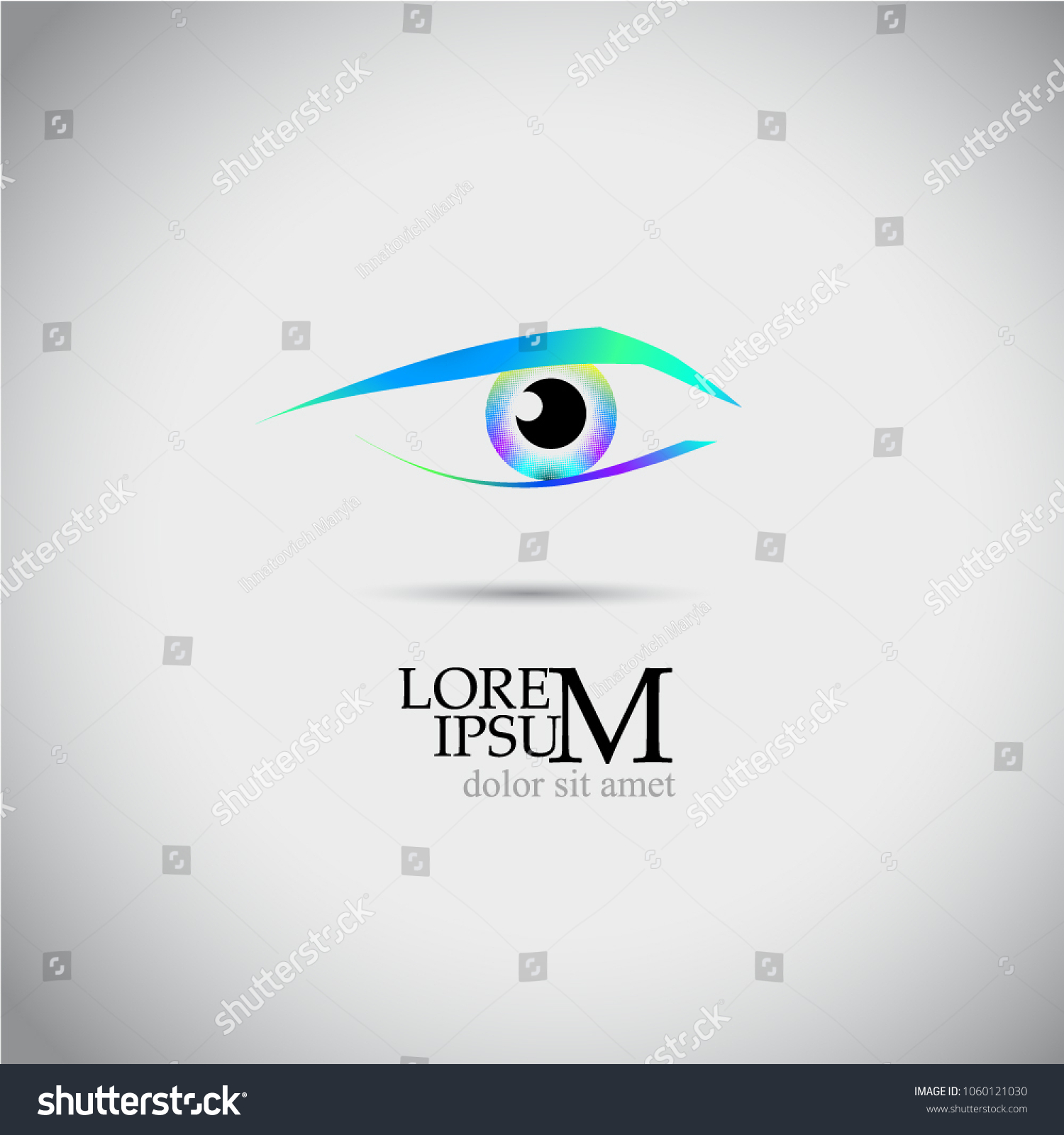 Eye Logo Vector Stock Vector (Royalty Free) 1060121030 | Shutterstock