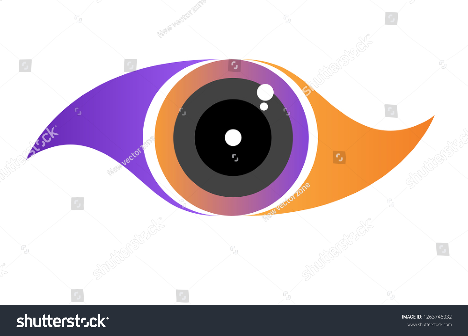Eye Logo Vector Stock Vector (Royalty Free) 1263746032 | Shutterstock