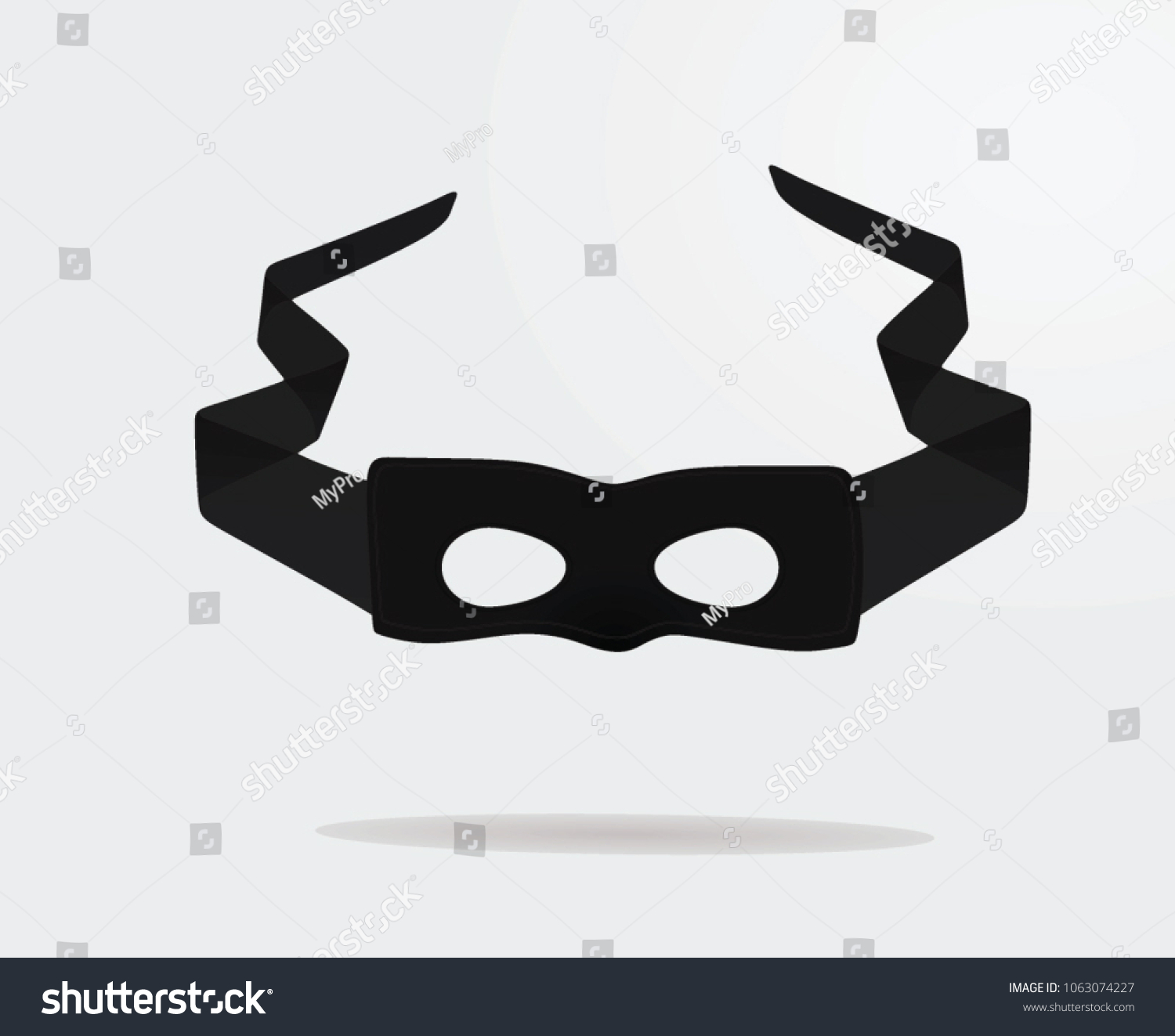 Eye Mask Vector Illustration Stock Vector (Royalty Free) 1063074227 ...