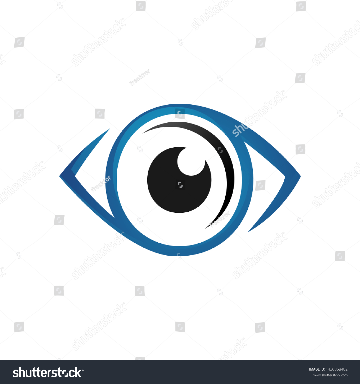 Eye Optical Logo Design Vector Illustrations: vector de stock (libre de regalías) 1430868482 ...