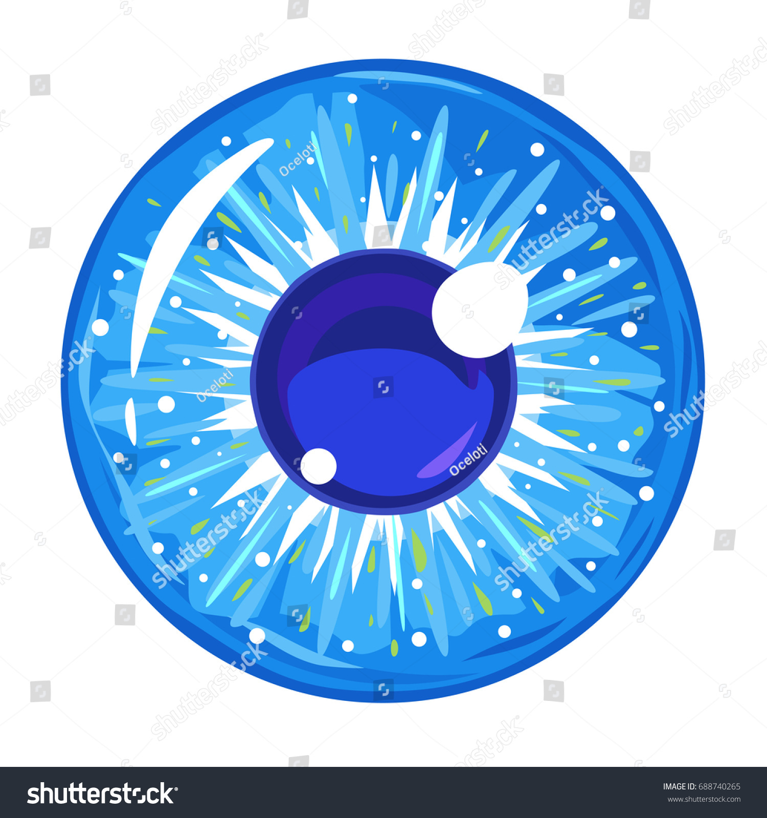 Eye Pupil Stock Vector (Royalty Free) 688740265 | Shutterstock