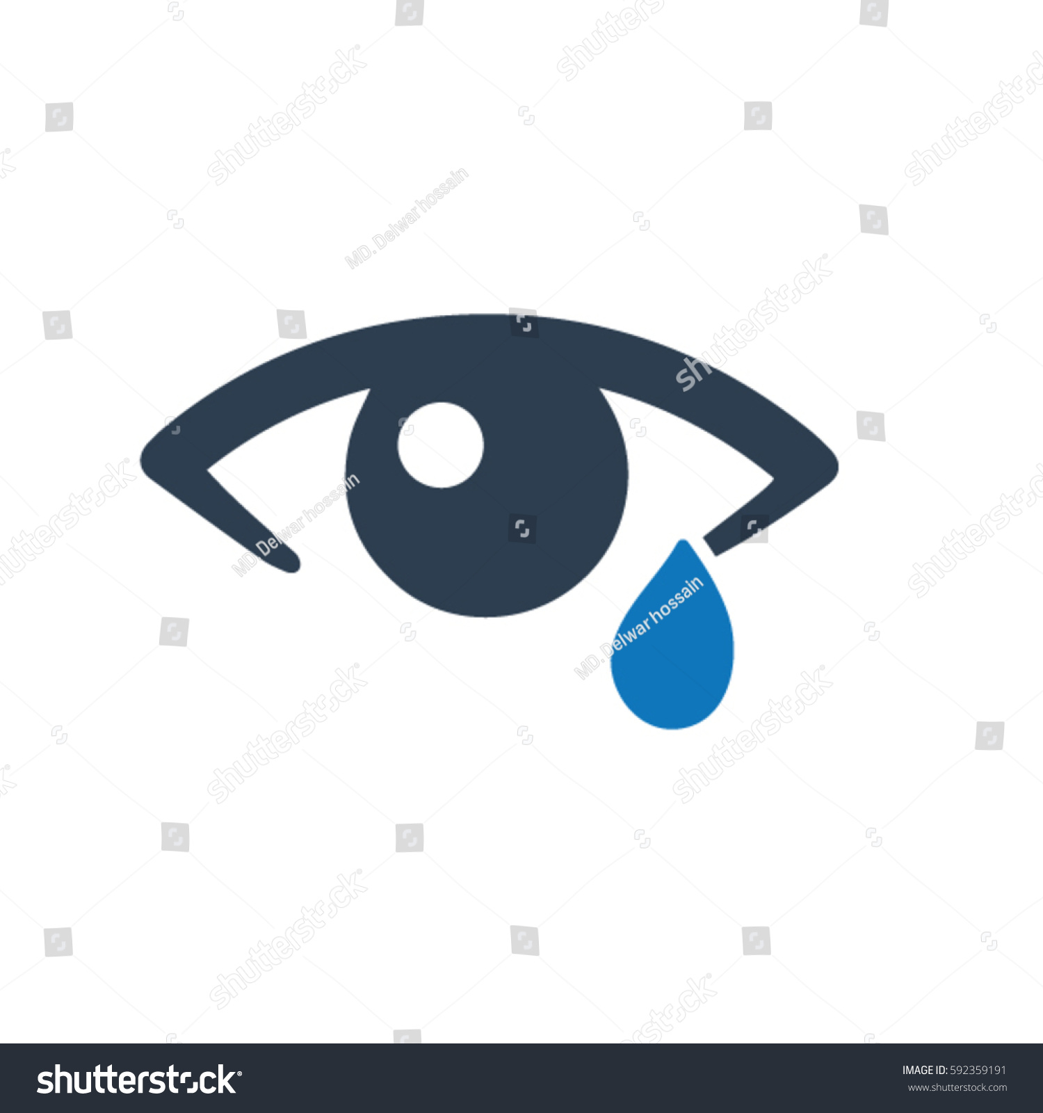 Eye Tear Icon Stock Vector (Royalty Free) 592359191 - Shutterstock