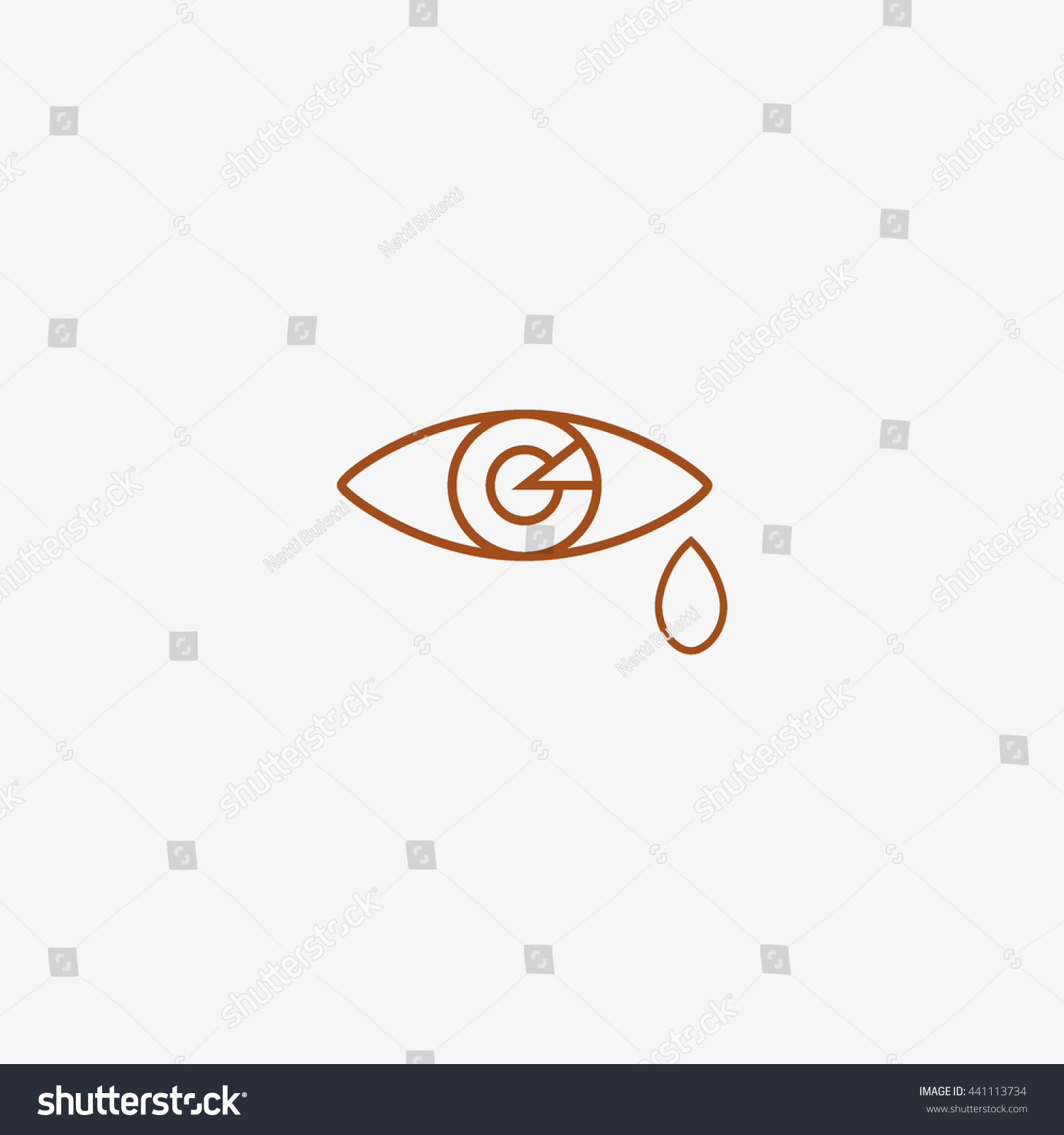 Eye Tears Vector Icon Stock Vector (Royalty Free) 441113734 | Shutterstock