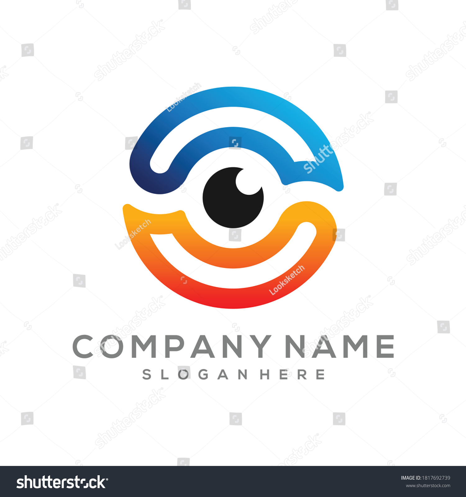 Eye Technology Eye Cyber Logo Stock Vector (Royalty Free) 1817692739 ...