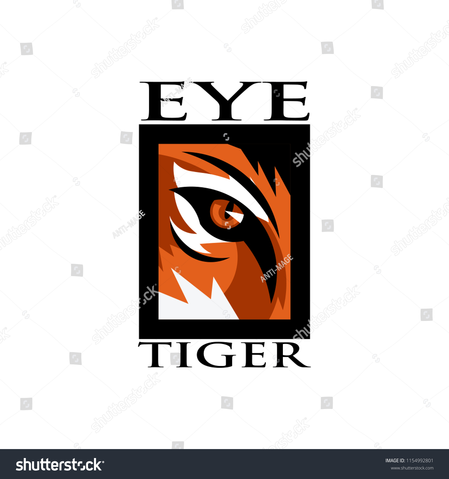 Eye Tiger Logo Stock Vector (Royalty Free) 1154992801 | Shutterstock