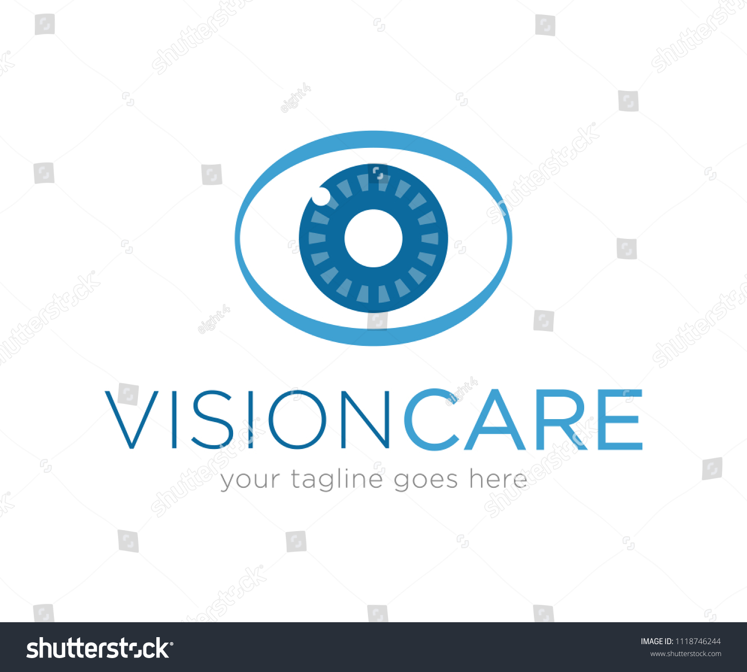 Eye Vision Care Logo Design Vector Stock Vector (Royalty Free ...