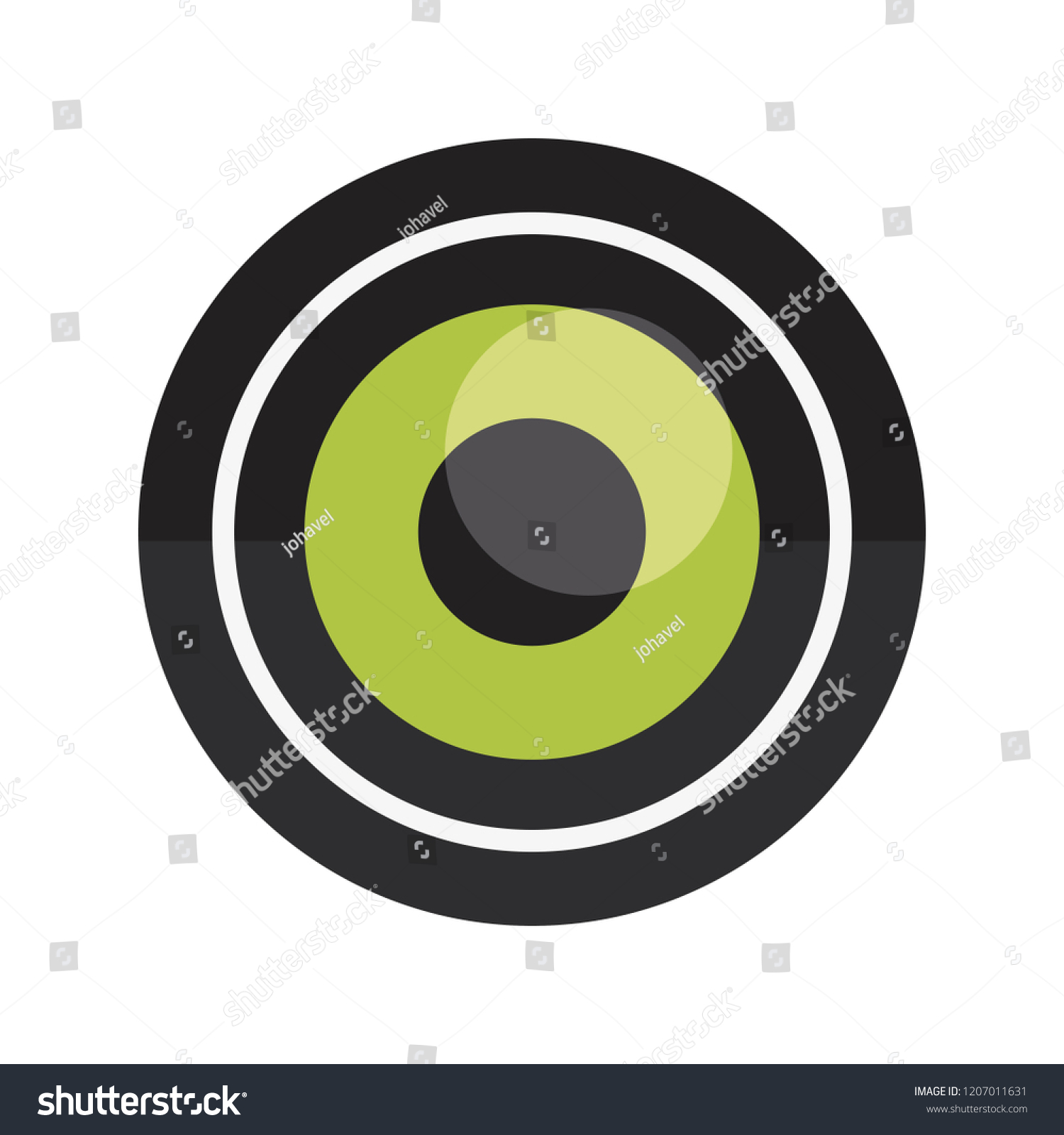 Eyeball Vision On White Background Stock Vector (Royalty Free ...