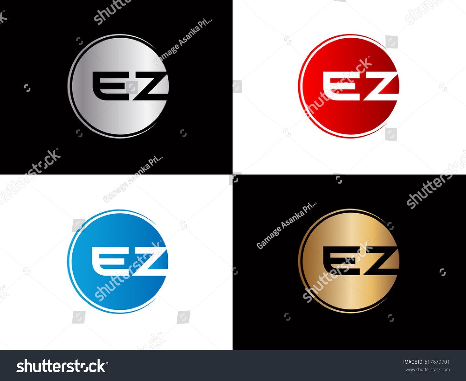 Ez Font Logo Design Stock Vector (Royalty Free) 617679701 | Shutterstock