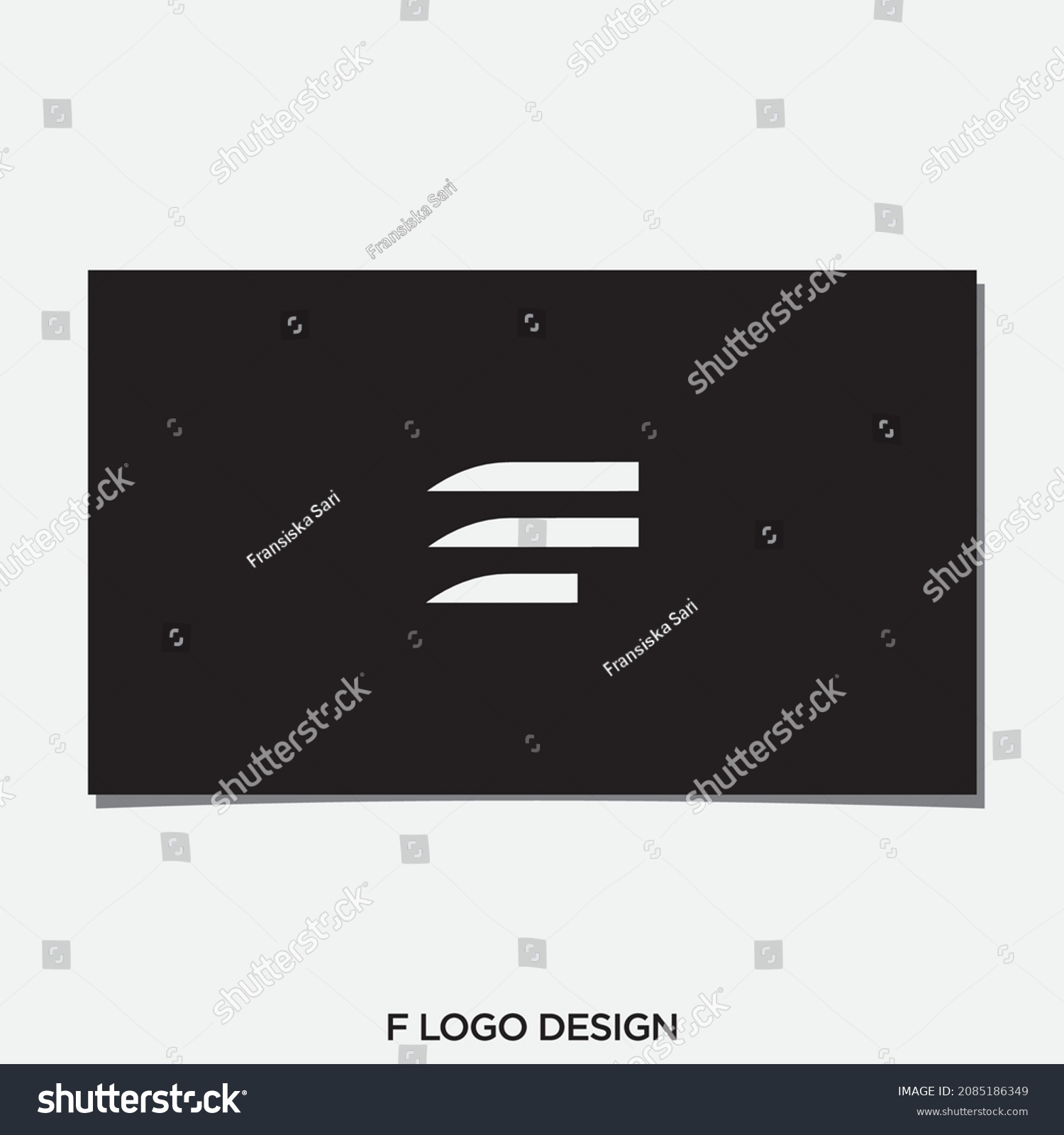 F Lines Logo Design Vector Stock Vector (Royalty Free) 2085186349 ...