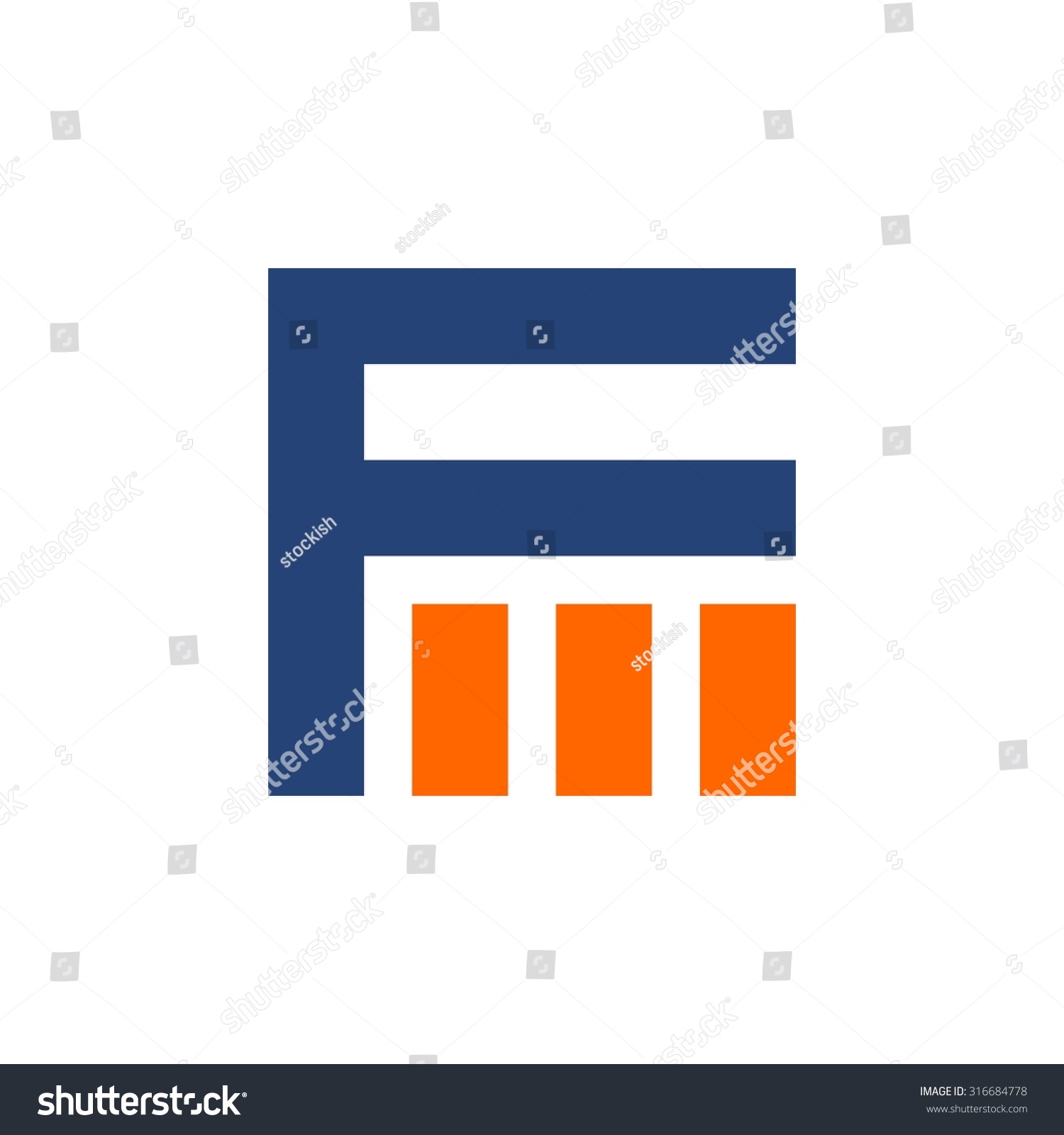 F M Logo Vector Stock Vector (Royalty Free) 316684778