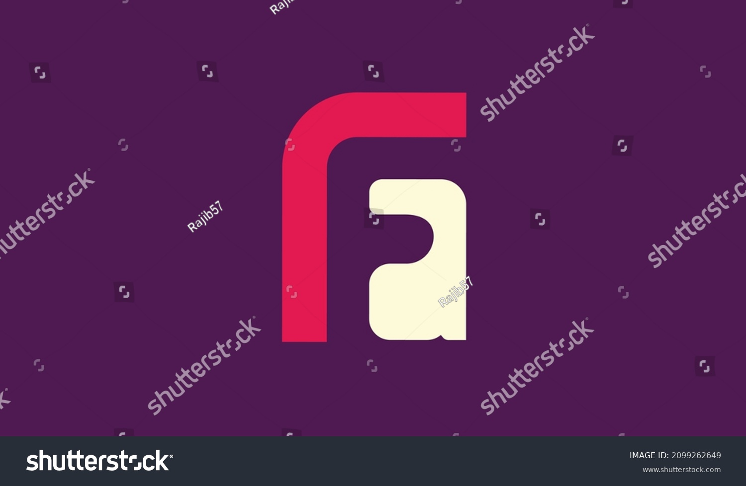 Fa Af Letter Mark Logo Stock Vector (Royalty Free) 2099262649