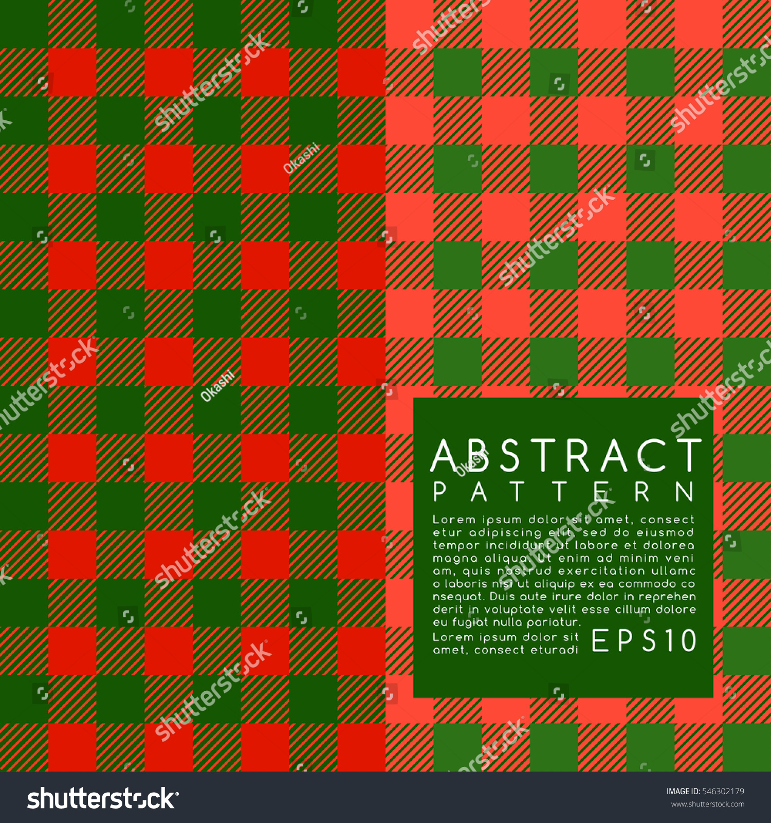 Fabric Pattern Plaid Vector Illustration Stock Vector (Royalty Free ...