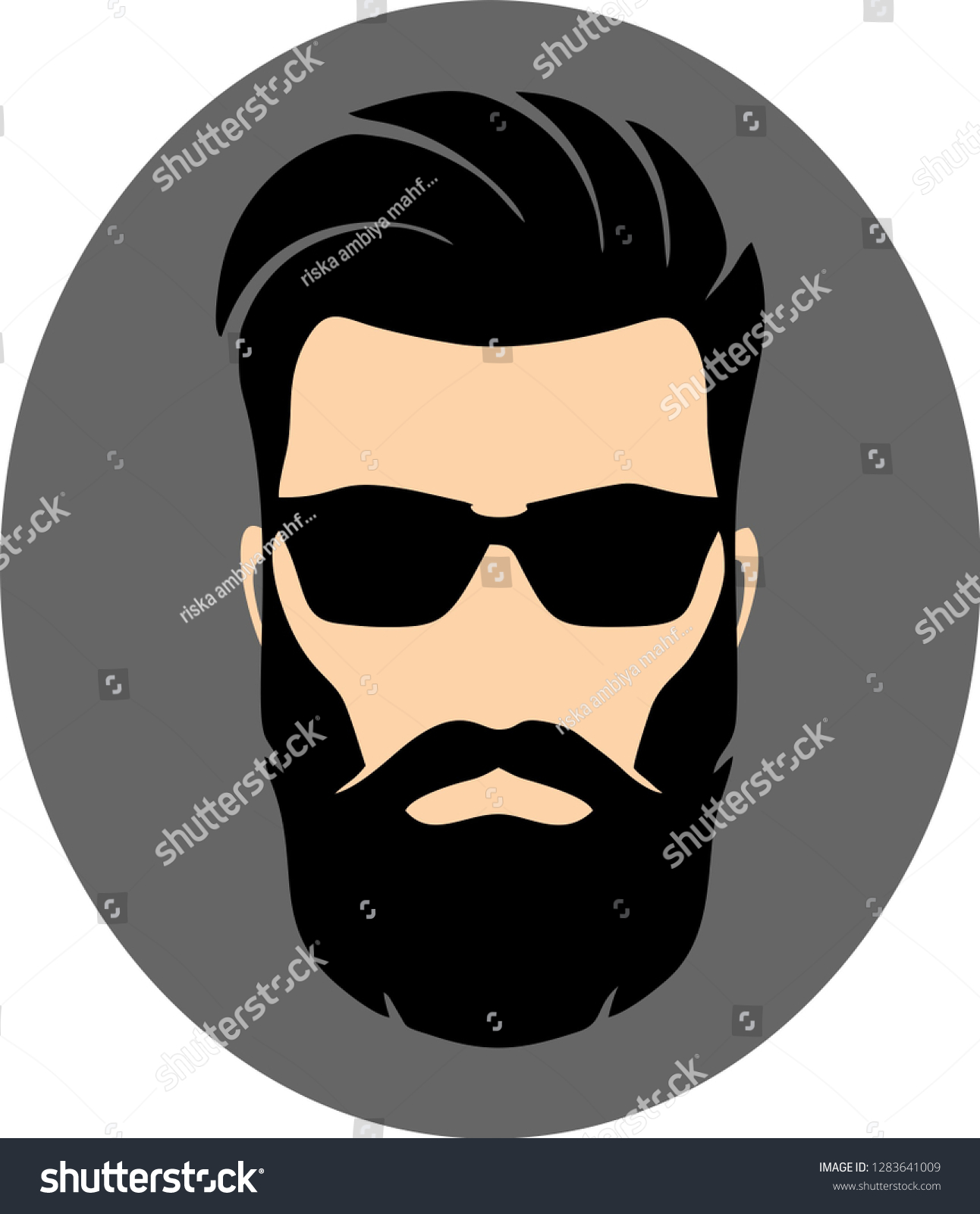 Face Handsome Man Stock Vector (Royalty Free) 1283641009 | Shutterstock