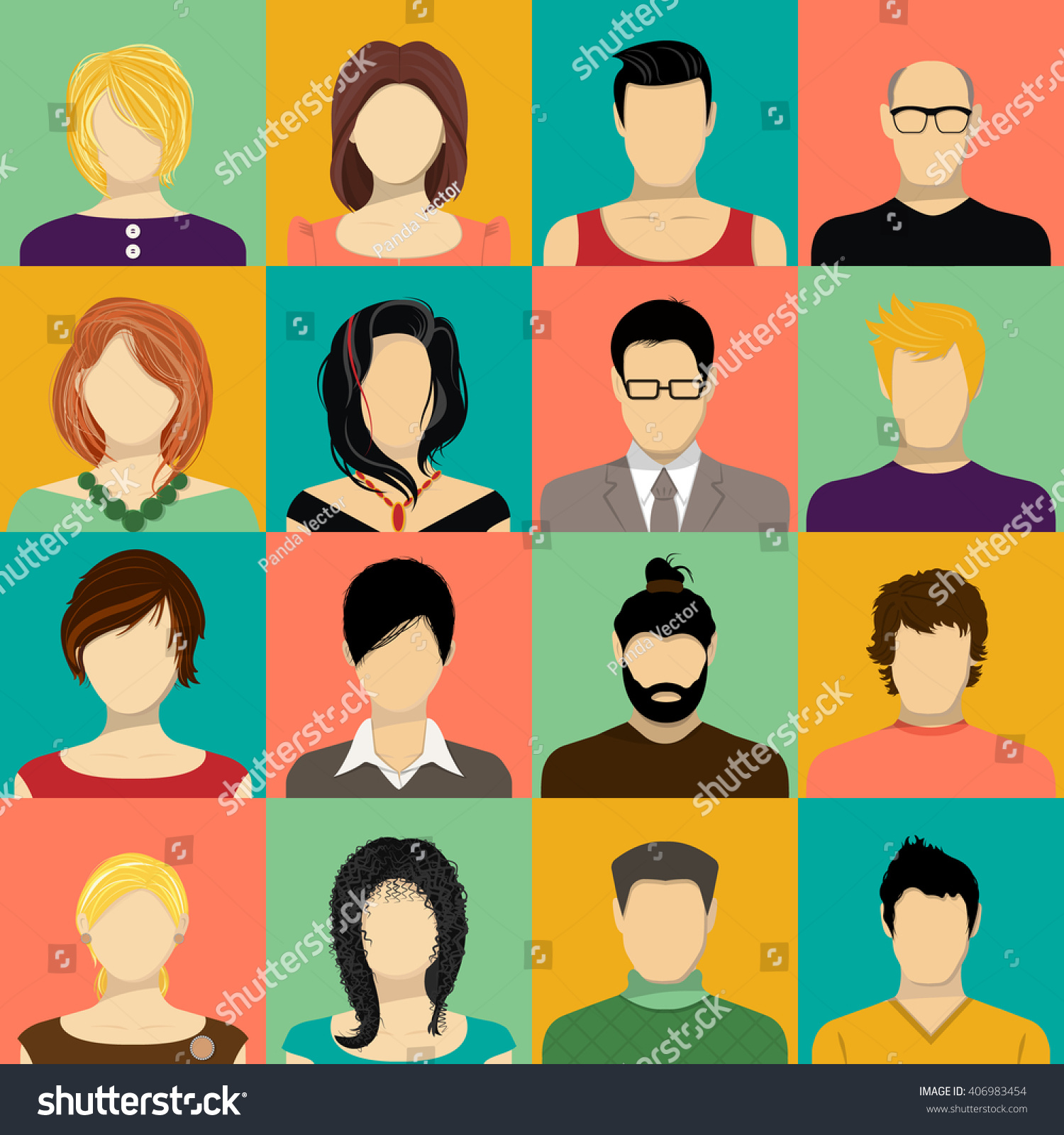 Face Icons Set Stock Vector 406983454 - Shutterstock