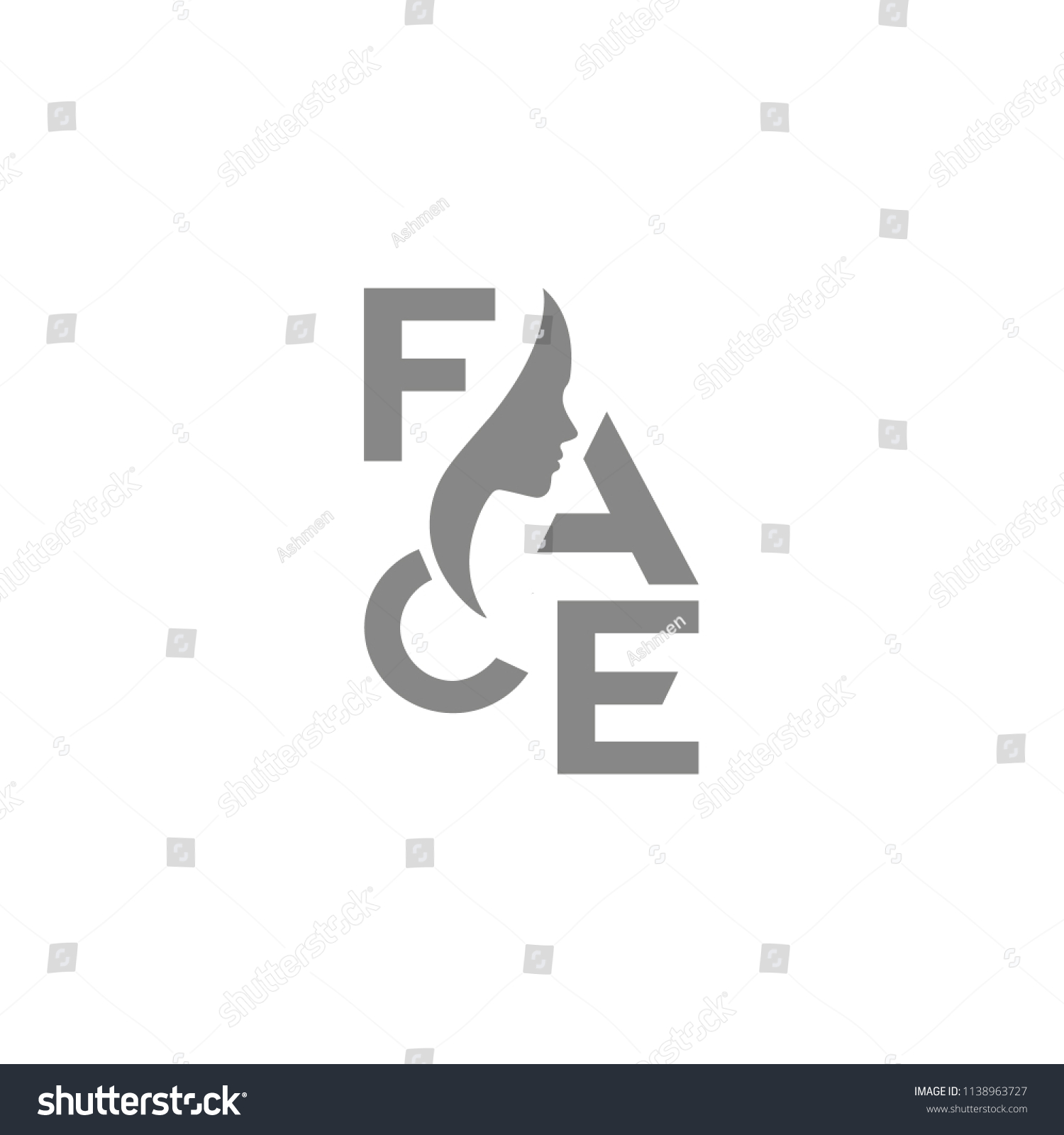 Face Logo Design Stock Vector (Royalty Free) 1138963727 | Shutterstock