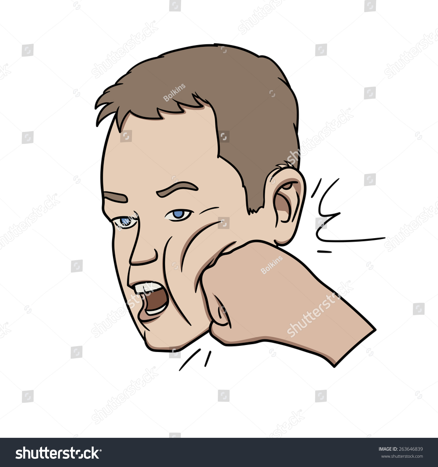 Face Punch Ilustración vectorial en stock 263646839 : Shutterstock
