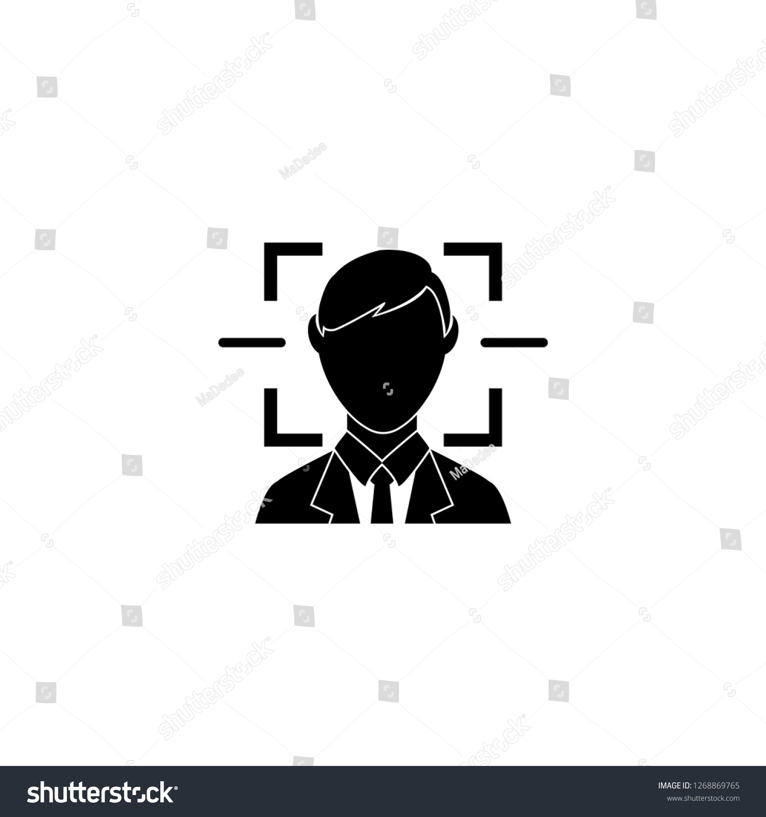 Face Recognition Biometric Identification Facial Recognition Stock ...
