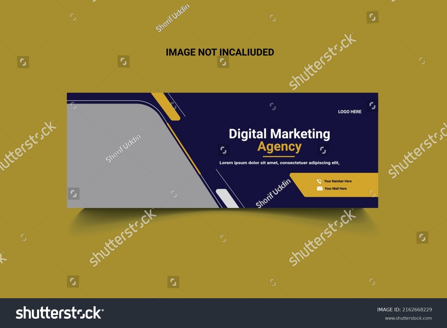 Facebook Cover Design Template Post Stock Vector (Royalty Free ...