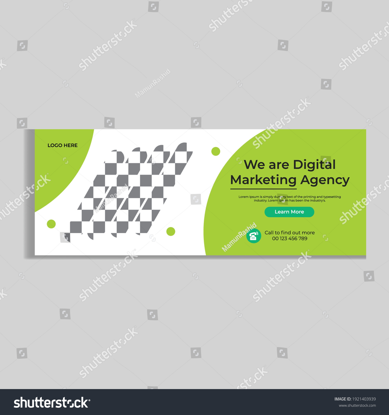Facebook Cover Post Design Template Stock Vector (Royalty Free ...