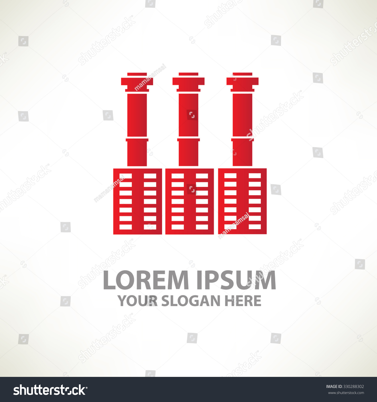 Factory Designlogo Templateclean Vector Stock Vector (Royalty Free ...