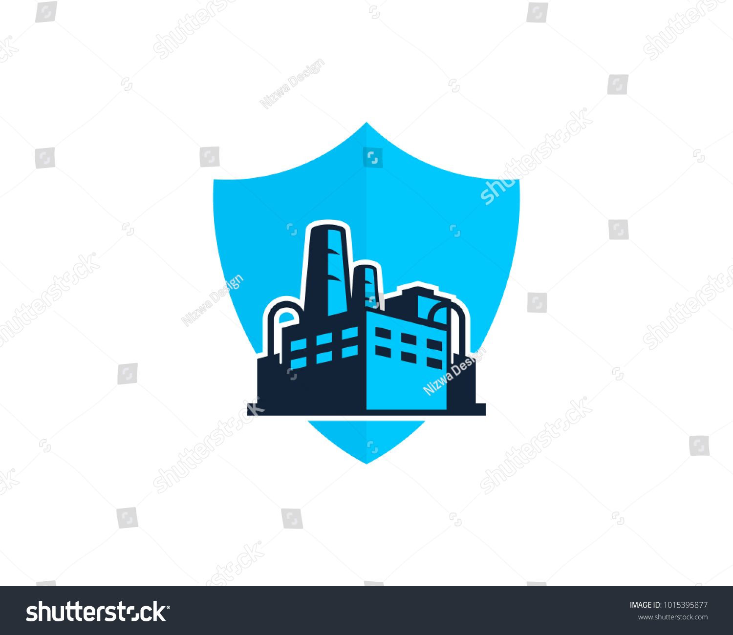 Factory Protection Icon Logo Design Element Stock Vector (Royalty Free ...