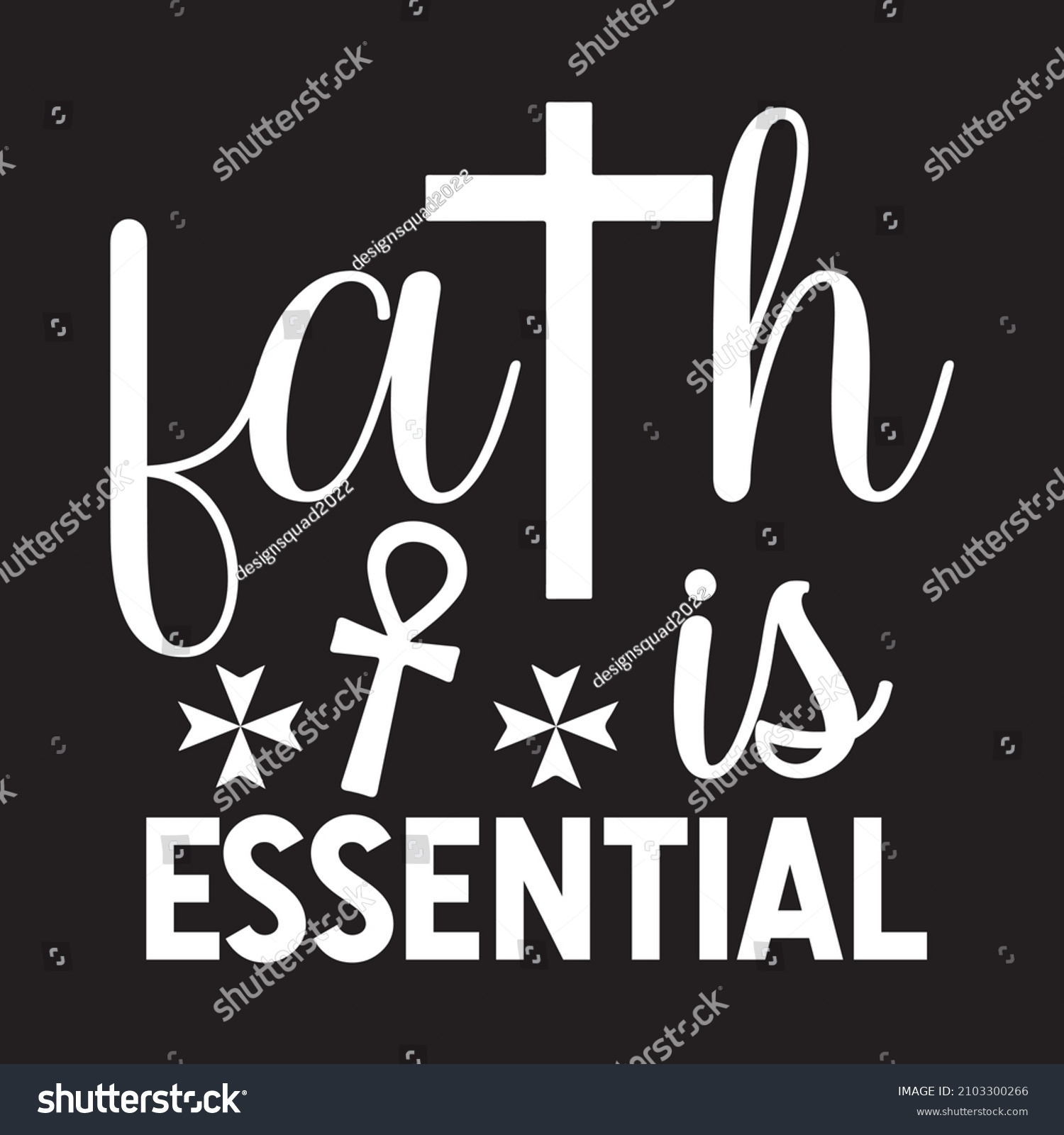 Faith Essential Vector File Stock Vector (Royalty Free) 2103300266