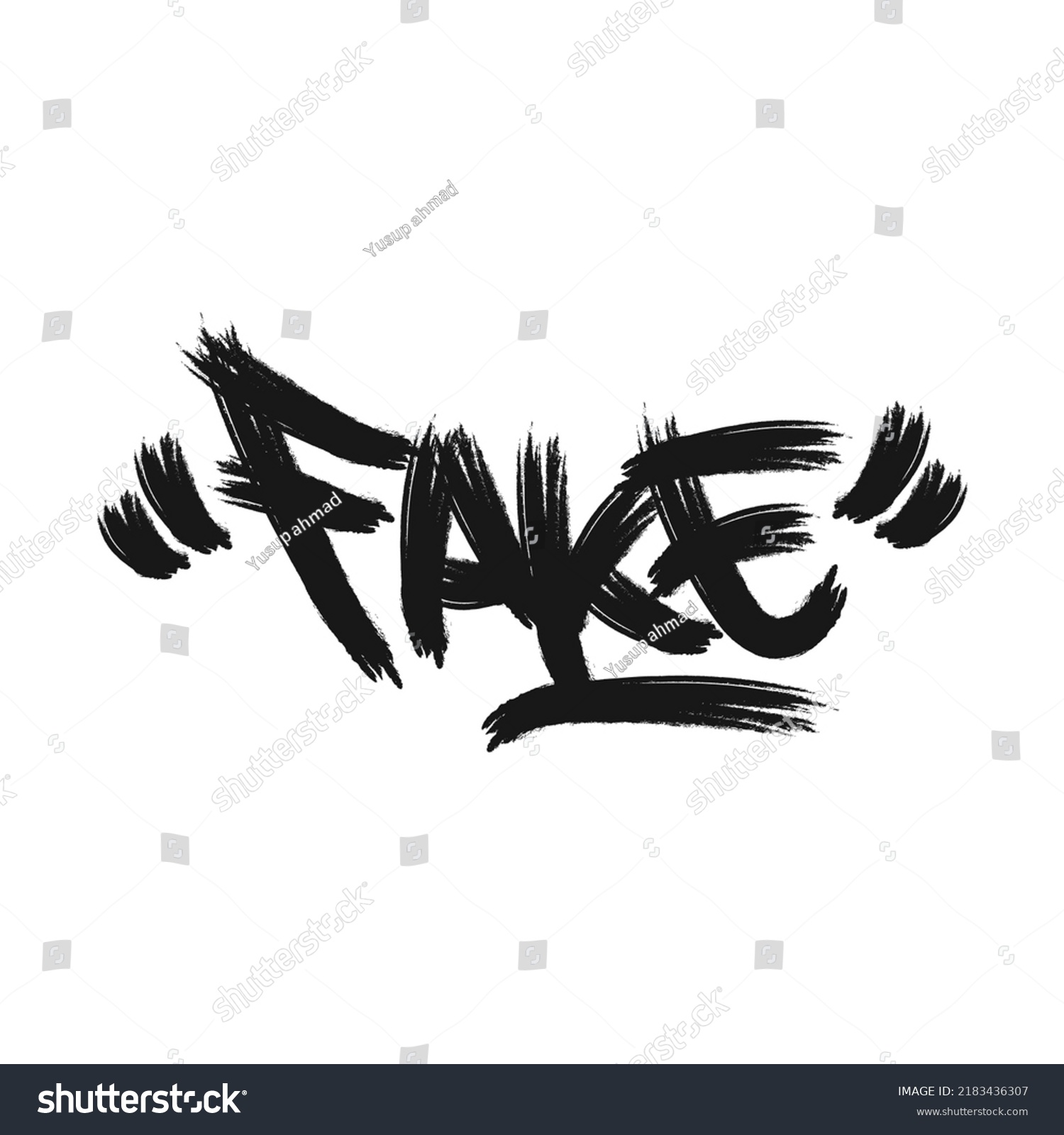 Fake Writing Vector Concept Stock Vector (Royalty Free) 2183436307 ...