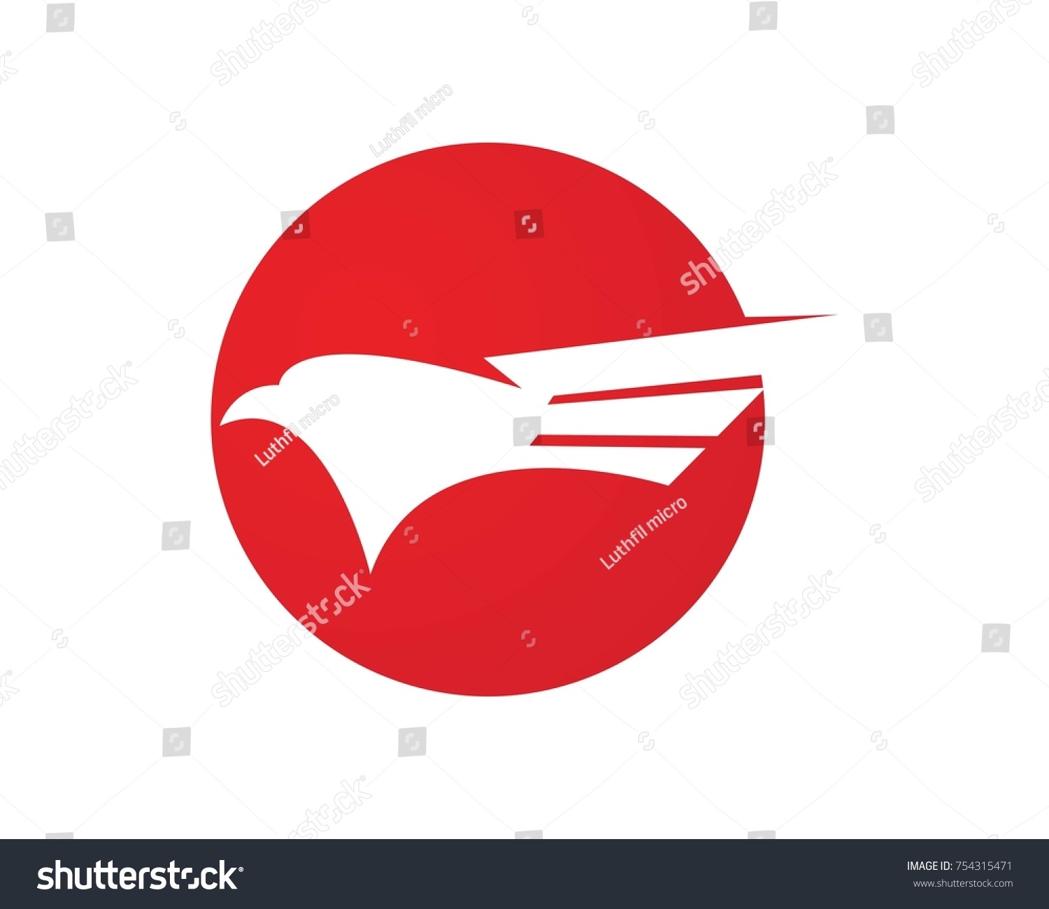 Falcon Logos Template: vector de stock (libre de regalías) 754315471 ...