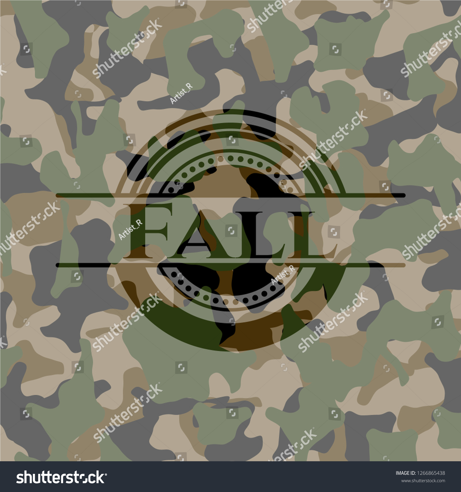 Fall On Camo Texture Stock Vector (Royalty Free) 1266865438 | Shutterstock