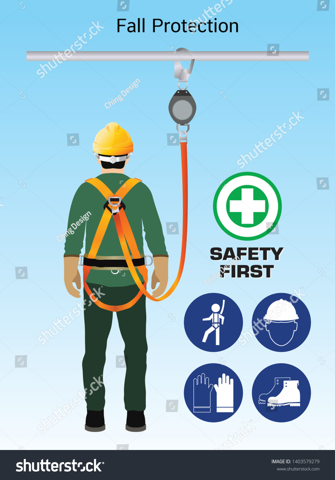 3,887 Working at heights vector Images, Stock Photos & Vectors ...