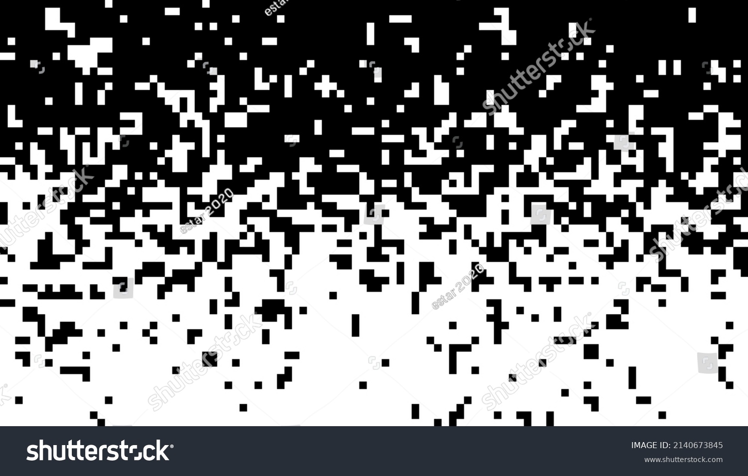Falling Pixels On White Background Abstract Stock Vector (Royalty Free ...