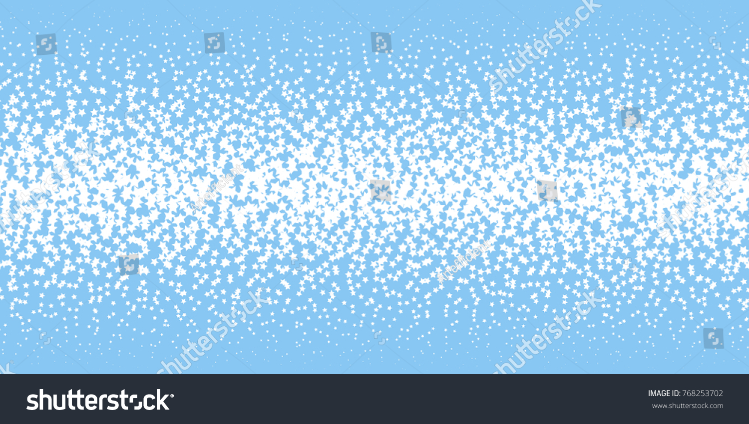 Falling Snow Horizontally Repeating Vector Divider: vector de stock ...