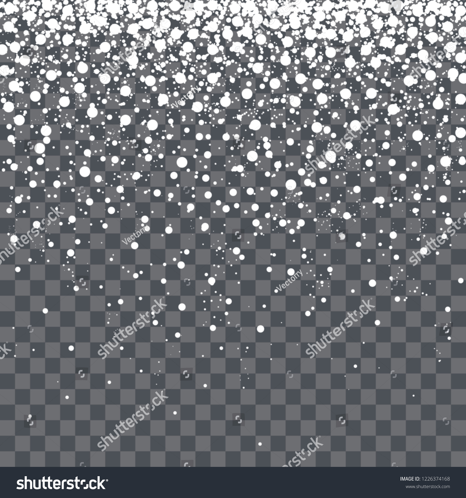Falling Snowflakes Vector Illustration Stock Vector (Royalty Free ...